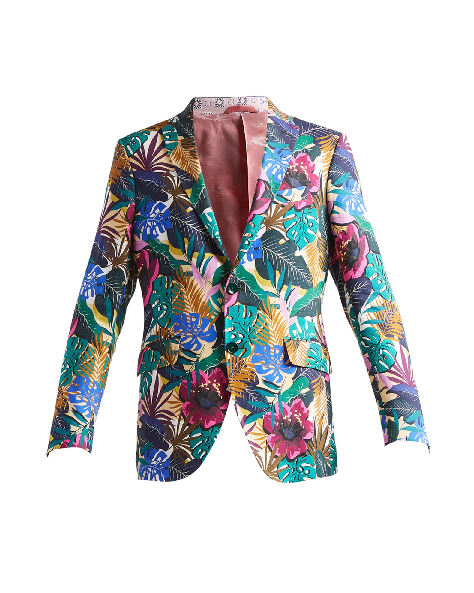 Etro Men's Tropical Print Blazer Jacket | Neiman Marcus