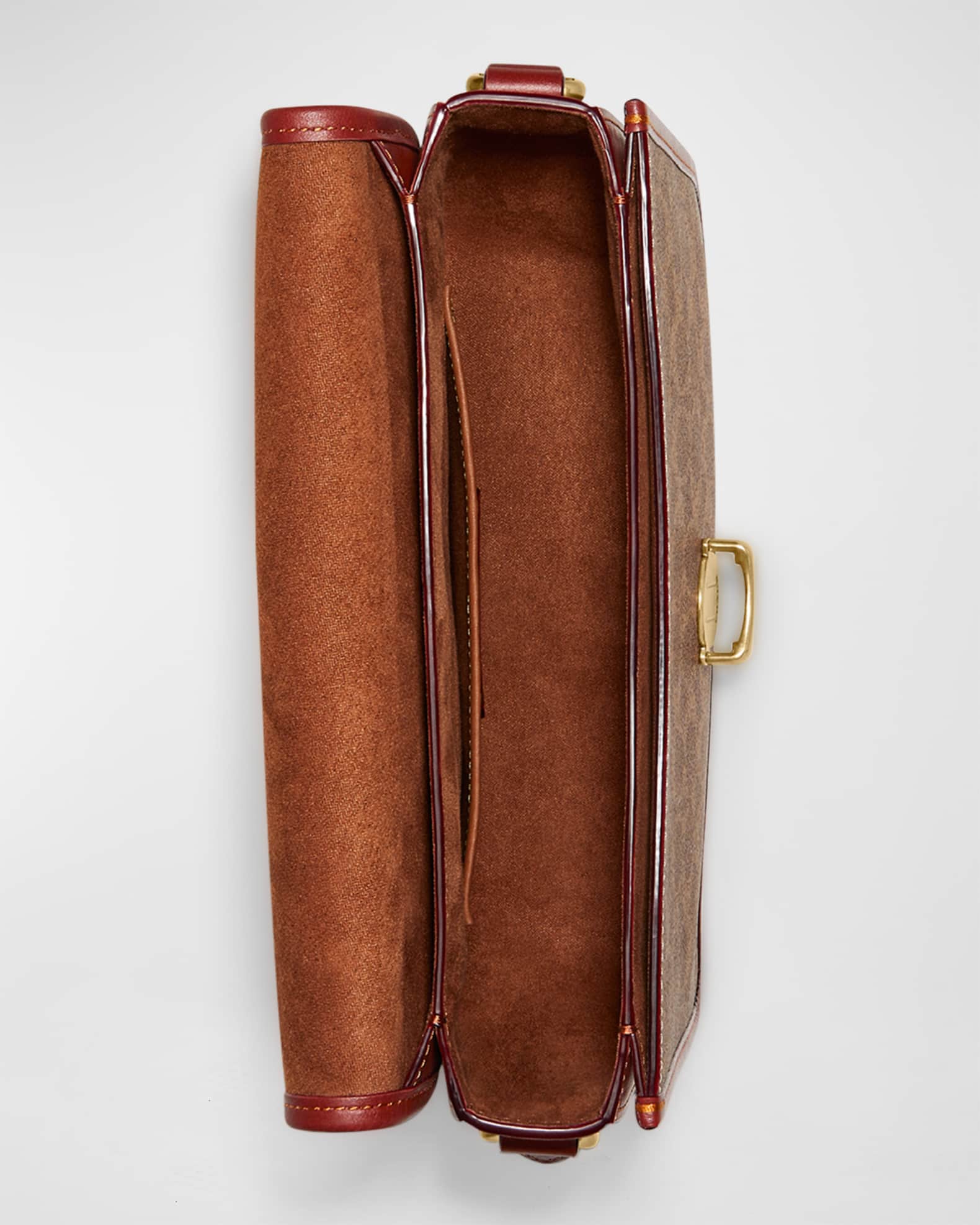 Coach Studio Monogram Coated Canvas Shoulder Bag | Neiman Marcus