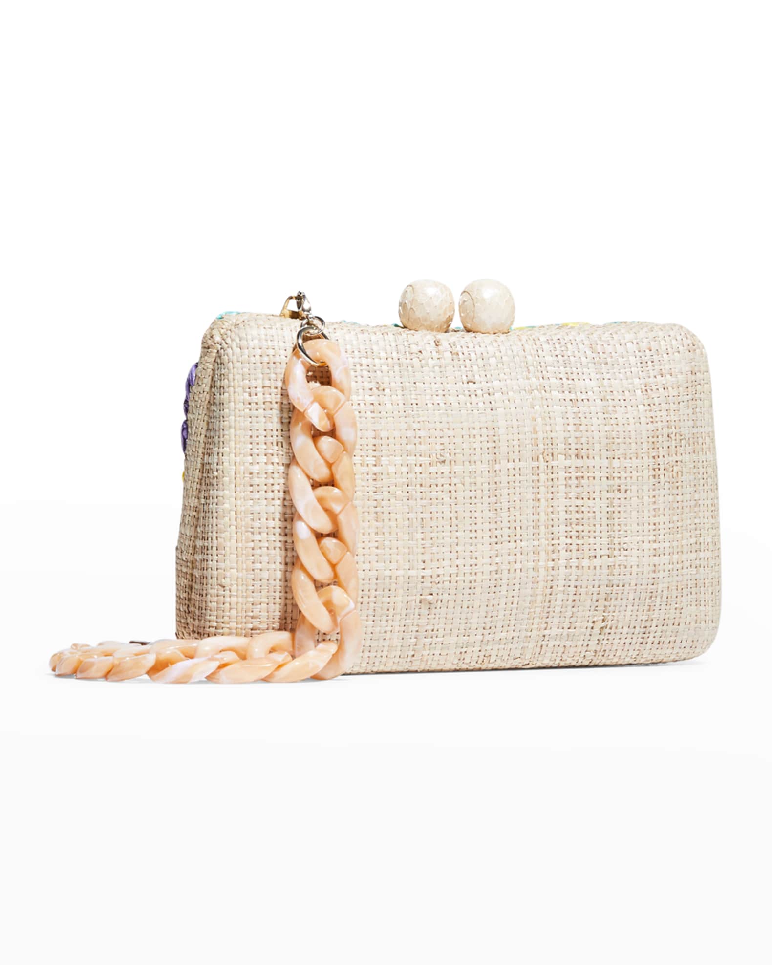 Serpui Charlotte Bem Fruits Kiss-Lock Clutch Bag | Neiman Marcus