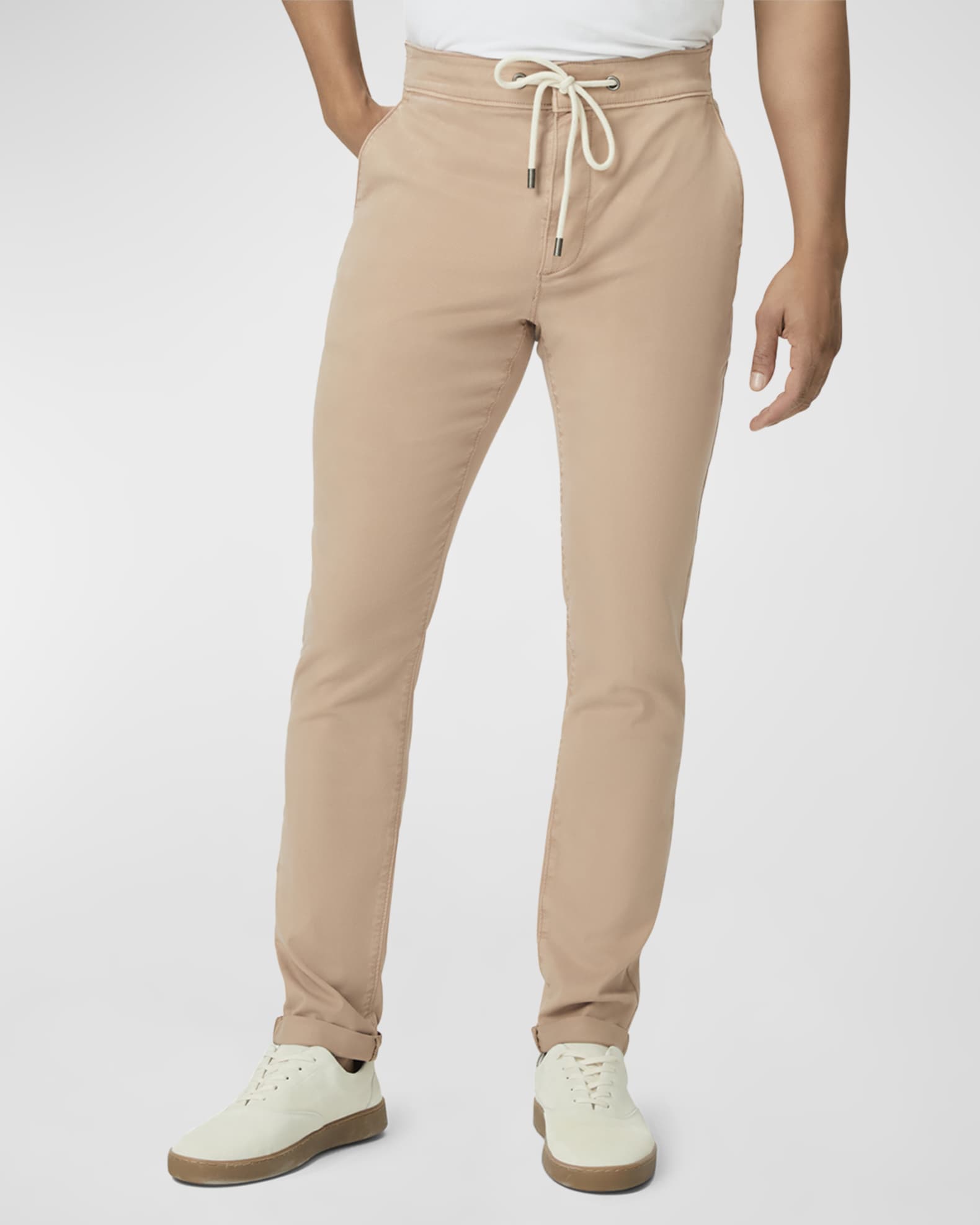 PAIGE Men's Fraser Stretch Twill Cuffed Pants | Neiman Marcus