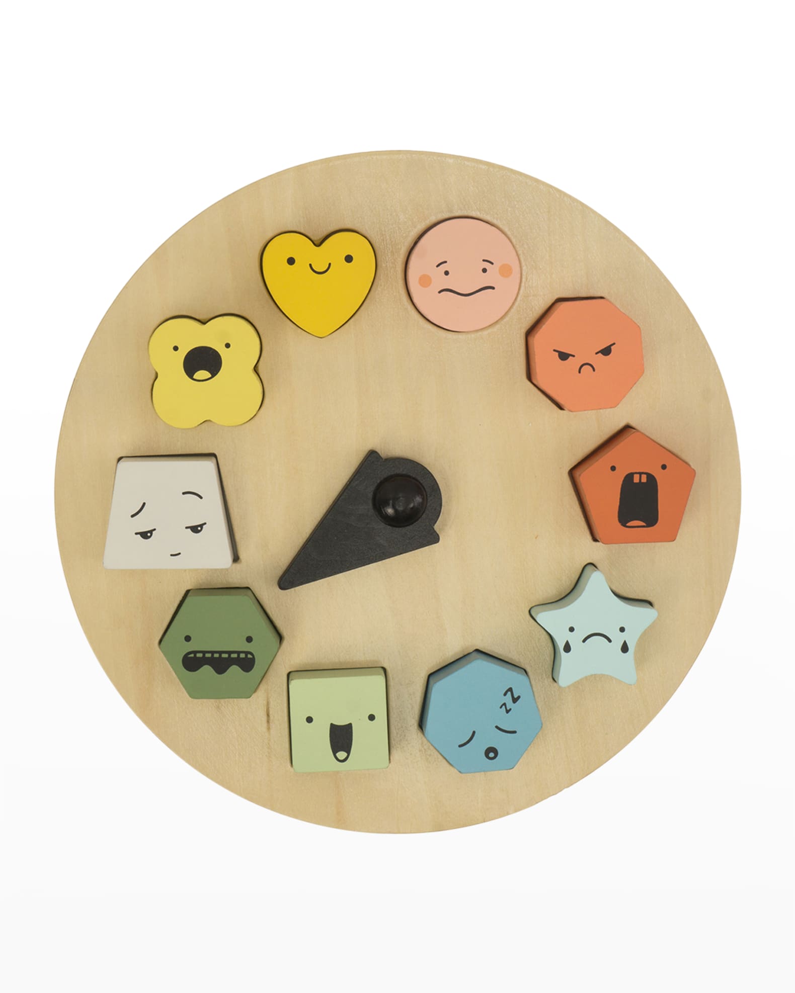 Wonder & Wise Kid's Shapes of Emotions Wooden Block Set | Neiman Marcus