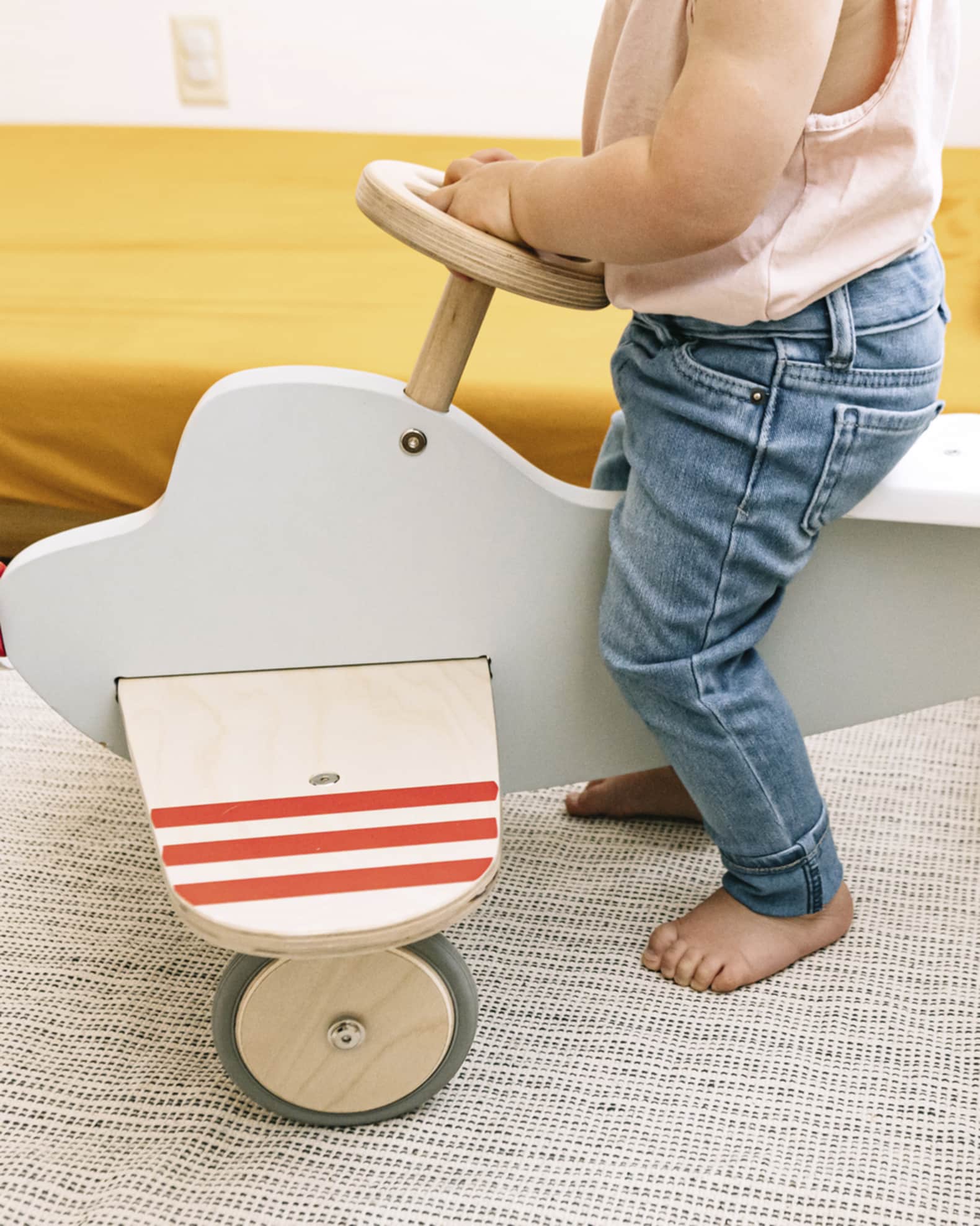 Wonder & Wise Kid's Wooden Airplane Rocker & Ride-On | Neiman Marcus