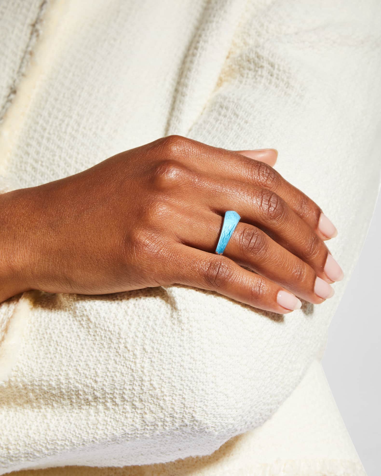 Stephen Webster Shard Stack Ring in Turquoise with Clear Quartz Crystal Haze | Neiman Marcus