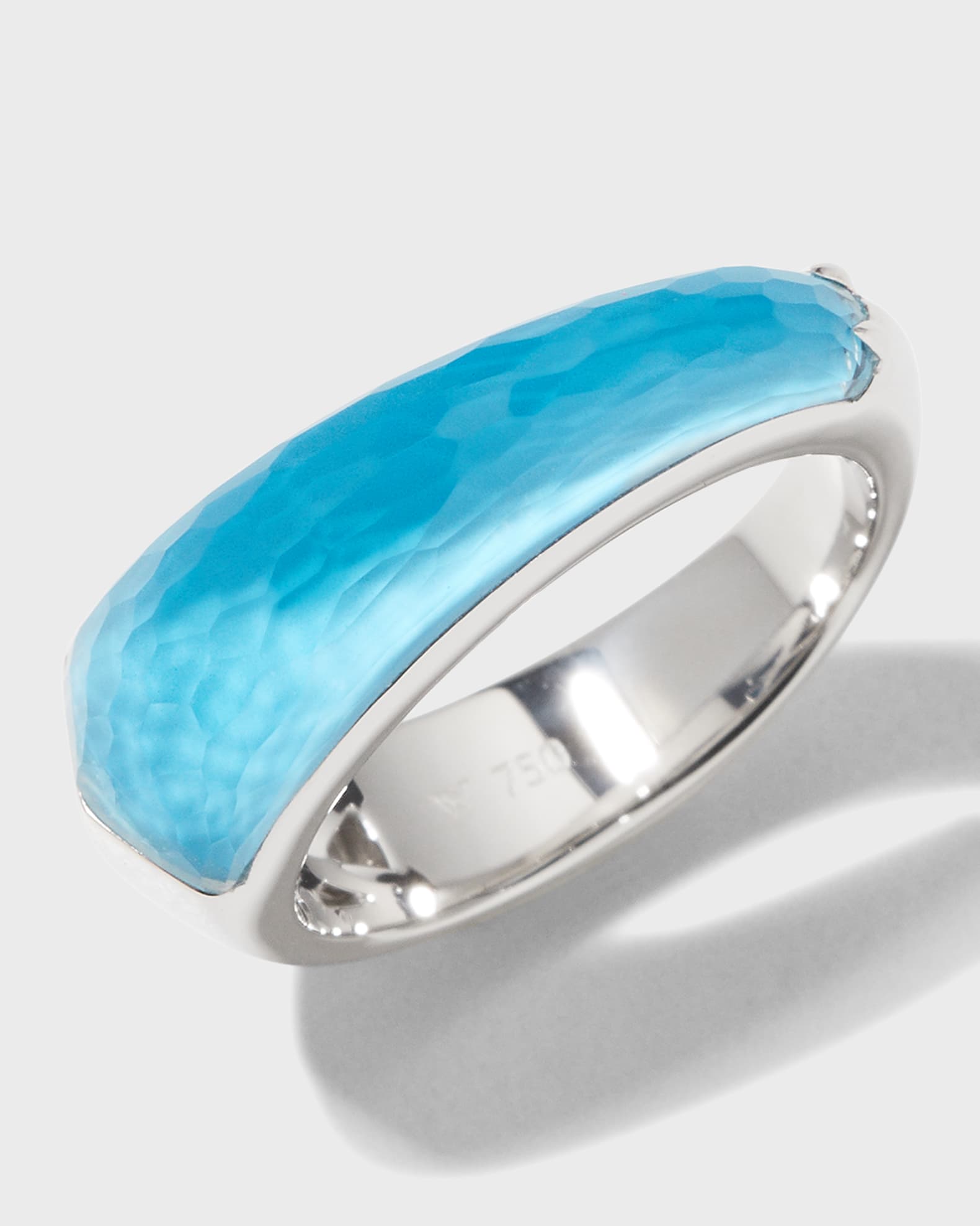 Stephen Webster Shard Stack Ring in Turquoise with Clear Quartz Crystal Haze | Neiman Marcus
