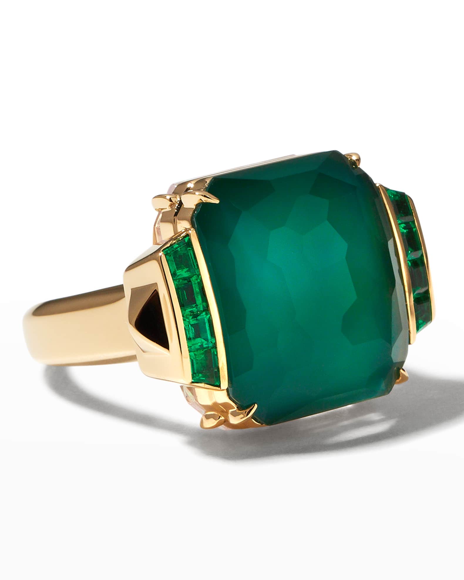 Stephen Webster Deco Wide Twister Ring with White Opalescent Quartz ...