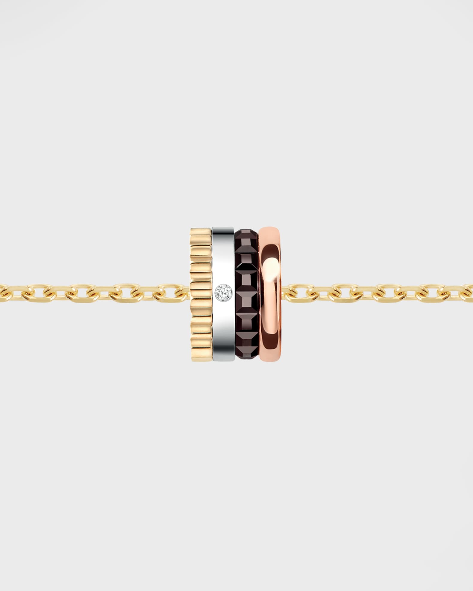 Boucheron Quatre 18K Gold 1-Diamond Chain Bracelet | Neiman Marcus
