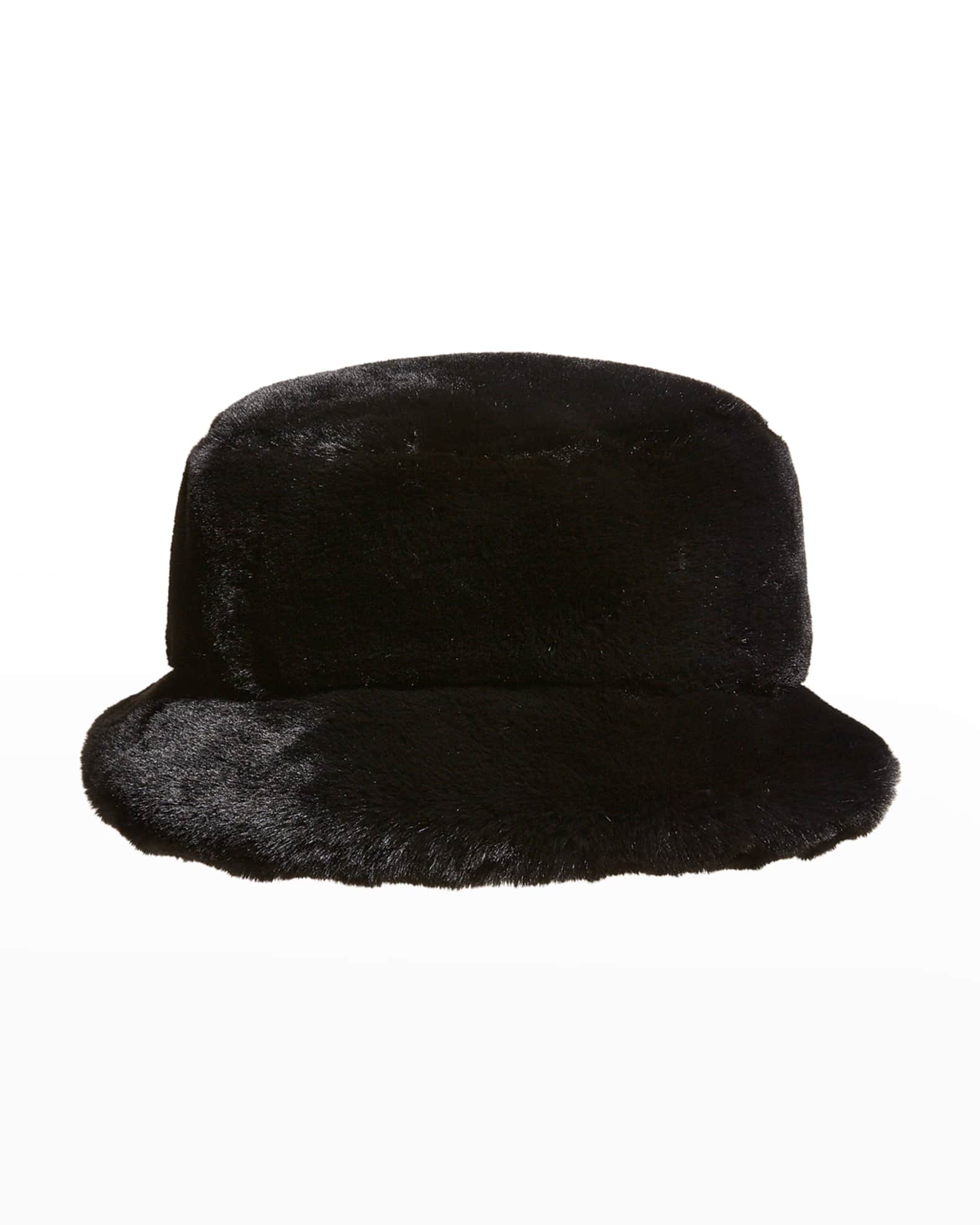 Surell Accessories Faux-Fur Cloche Hat | Neiman Marcus