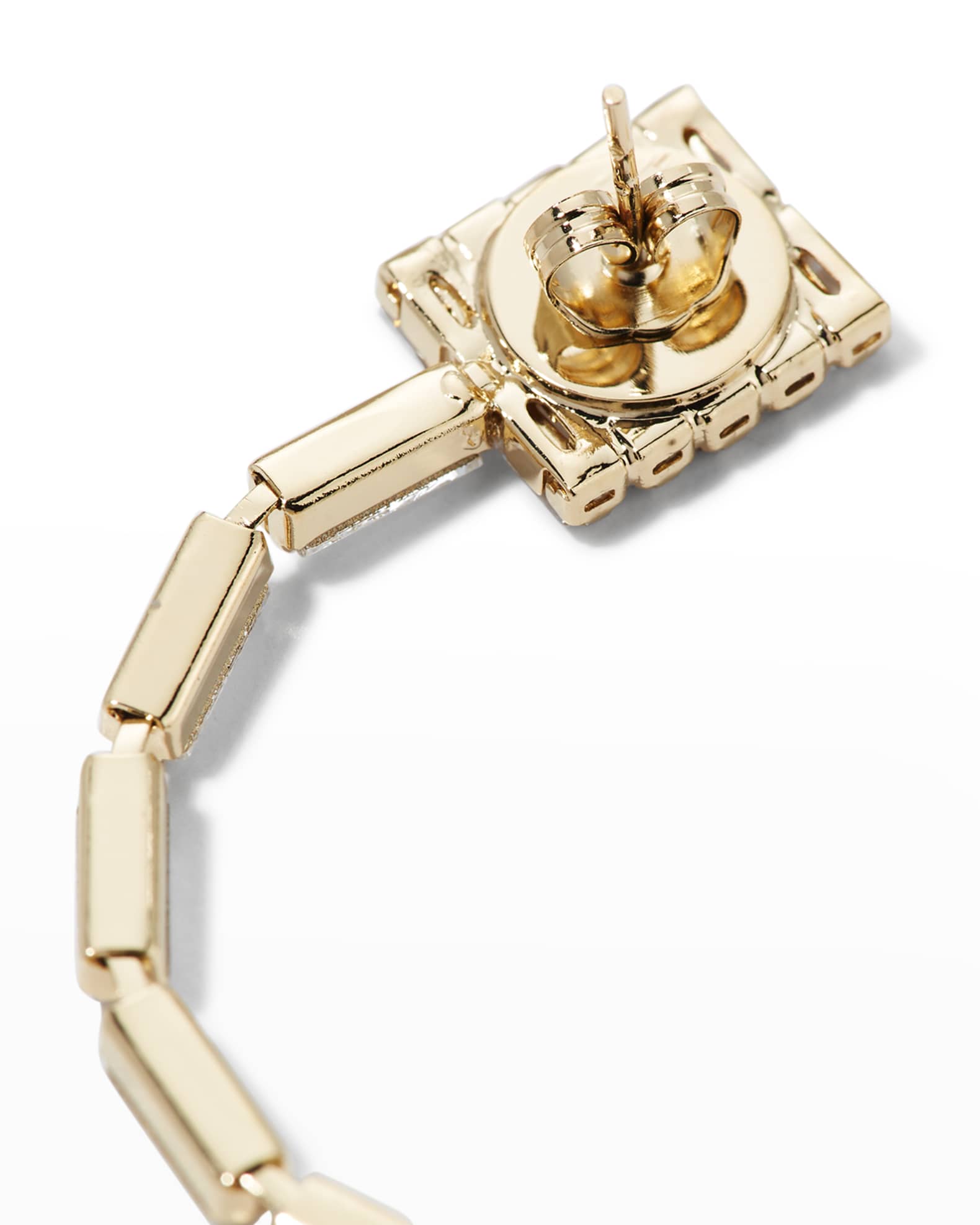 Retrofete Lara Block Crystal Letter Drop Earring, Single, A | Neiman Marcus