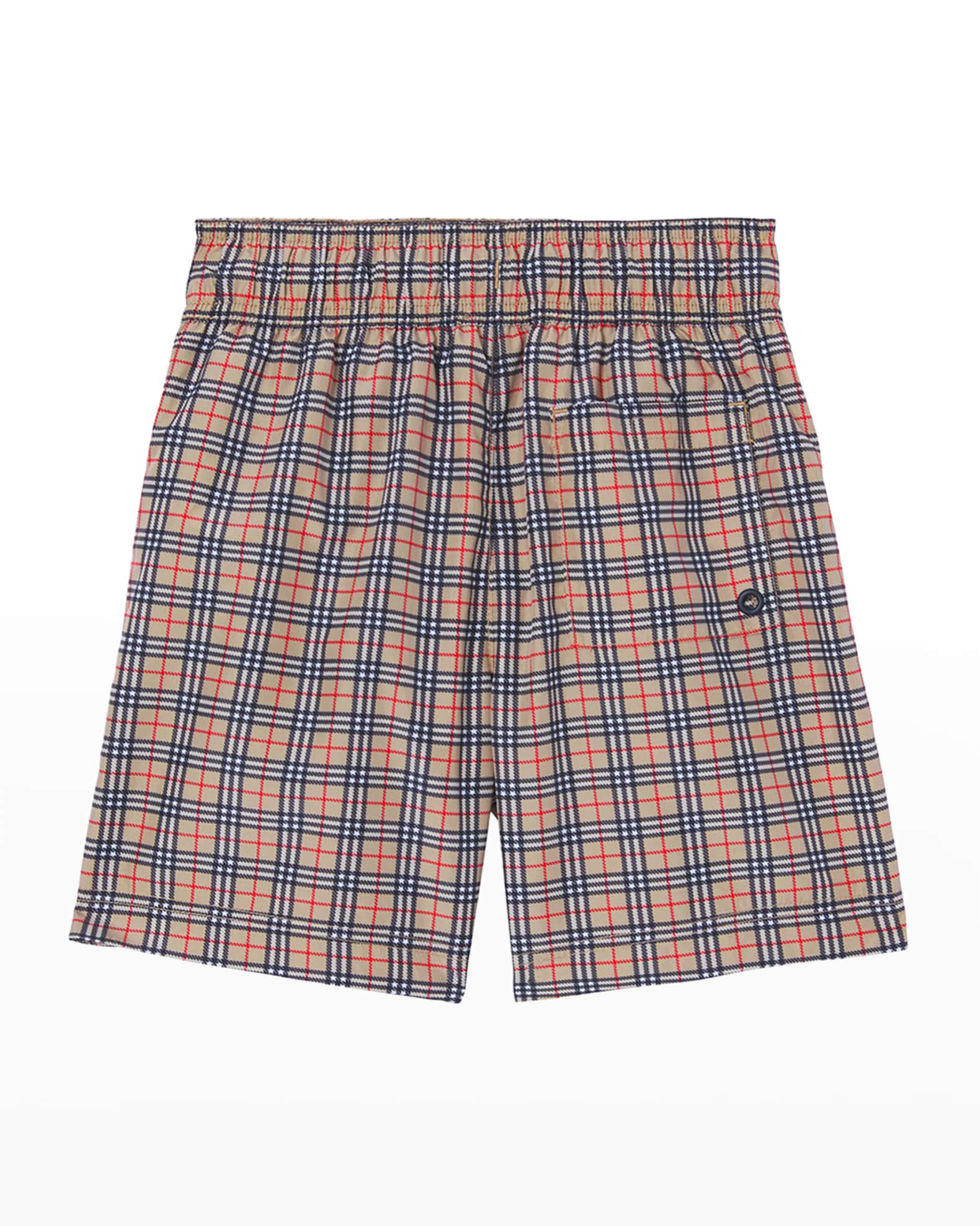 Burberry Boy's Kameron Vintage Check Swim Trunks, Size 3-14 | Neiman Marcus