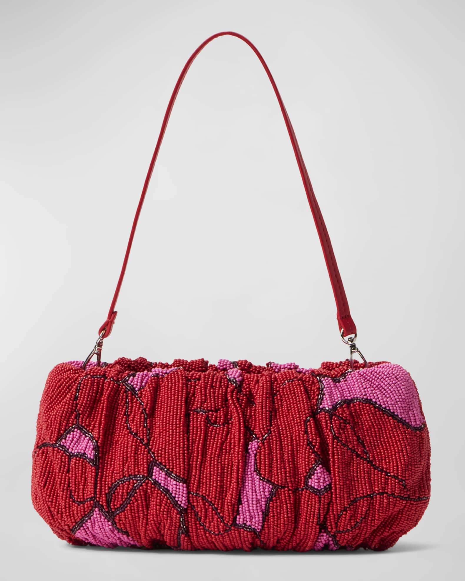 Staud Bean Beaded Shoulder Bag | Neiman Marcus