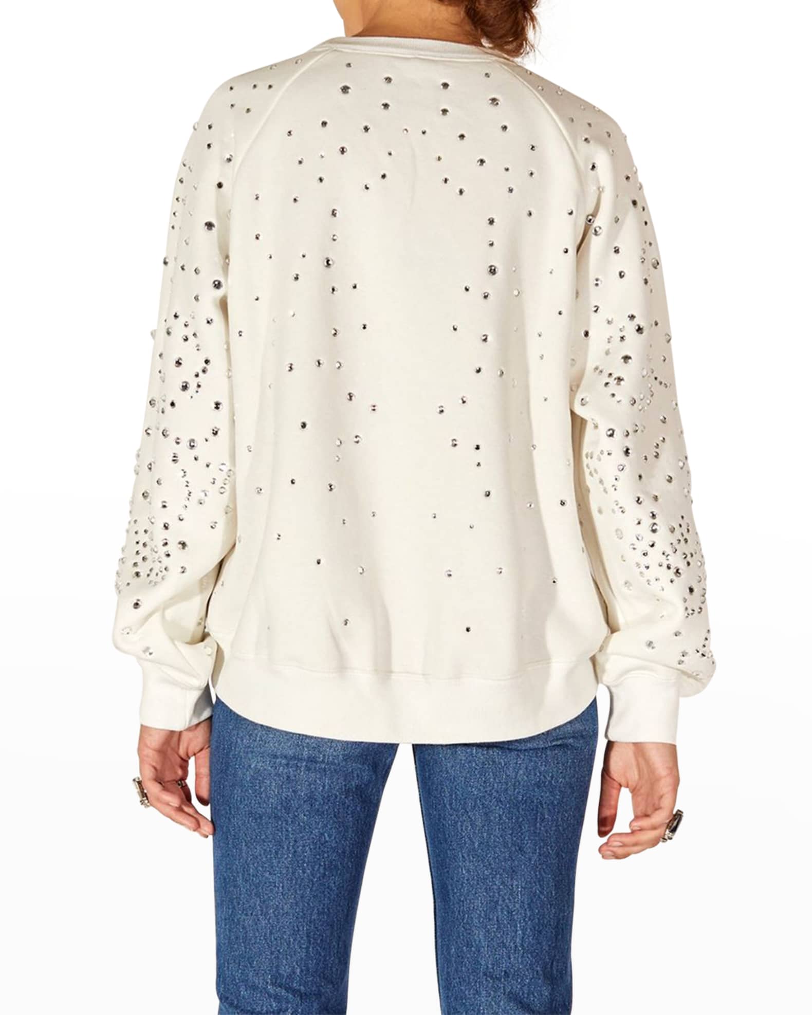 Cynthia Rowley Rhinestone-Embellished Sweater | Neiman Marcus