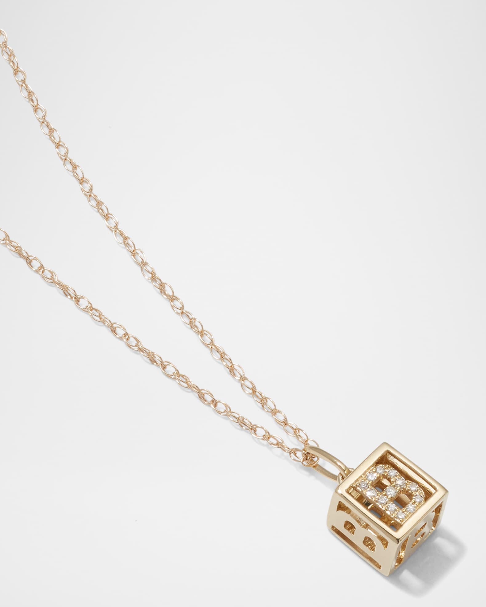 STONE AND STRAND Diamond Baby Block Necklace | Neiman Marcus