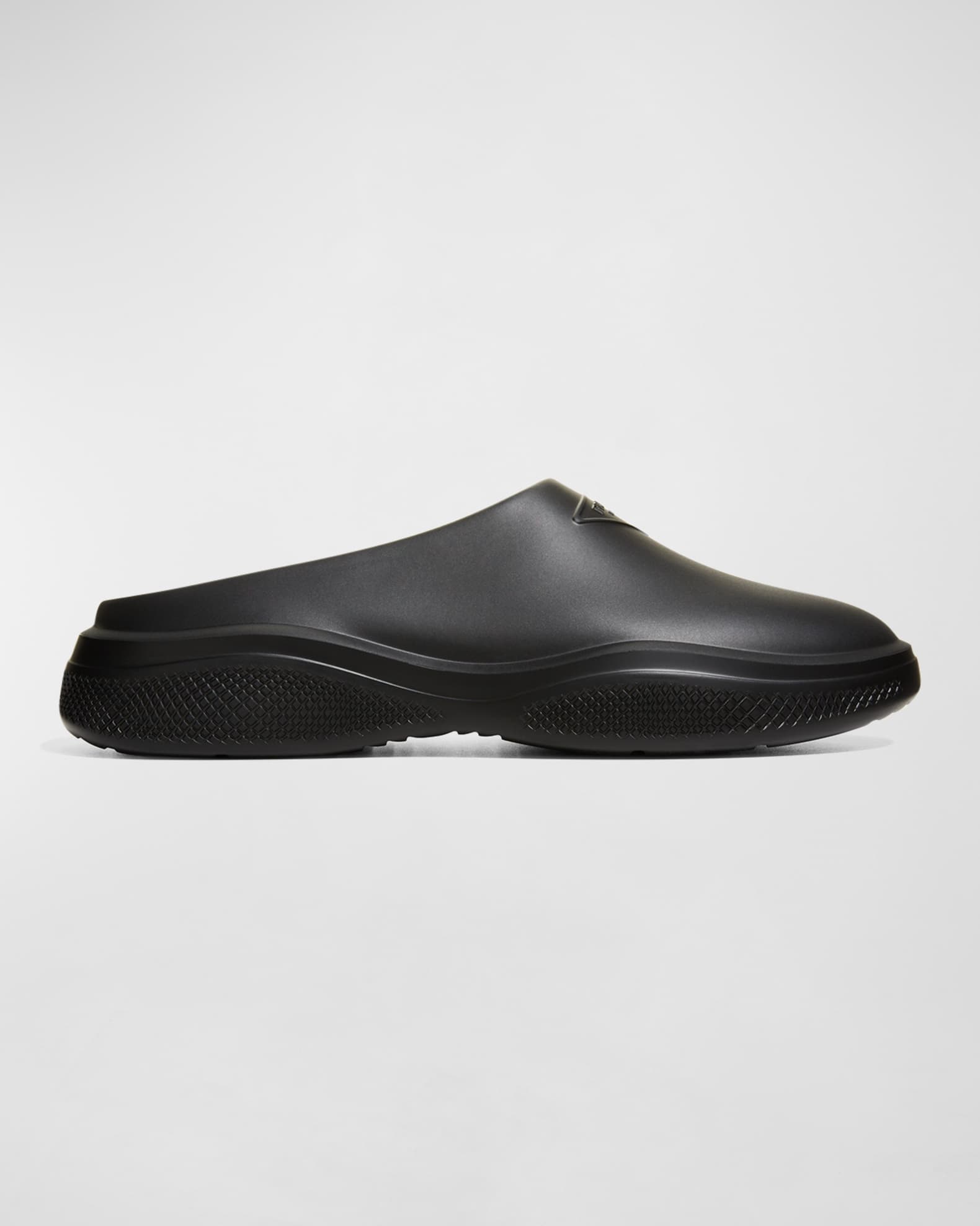 Prada Men's Mellow Rubber Mules | Neiman Marcus