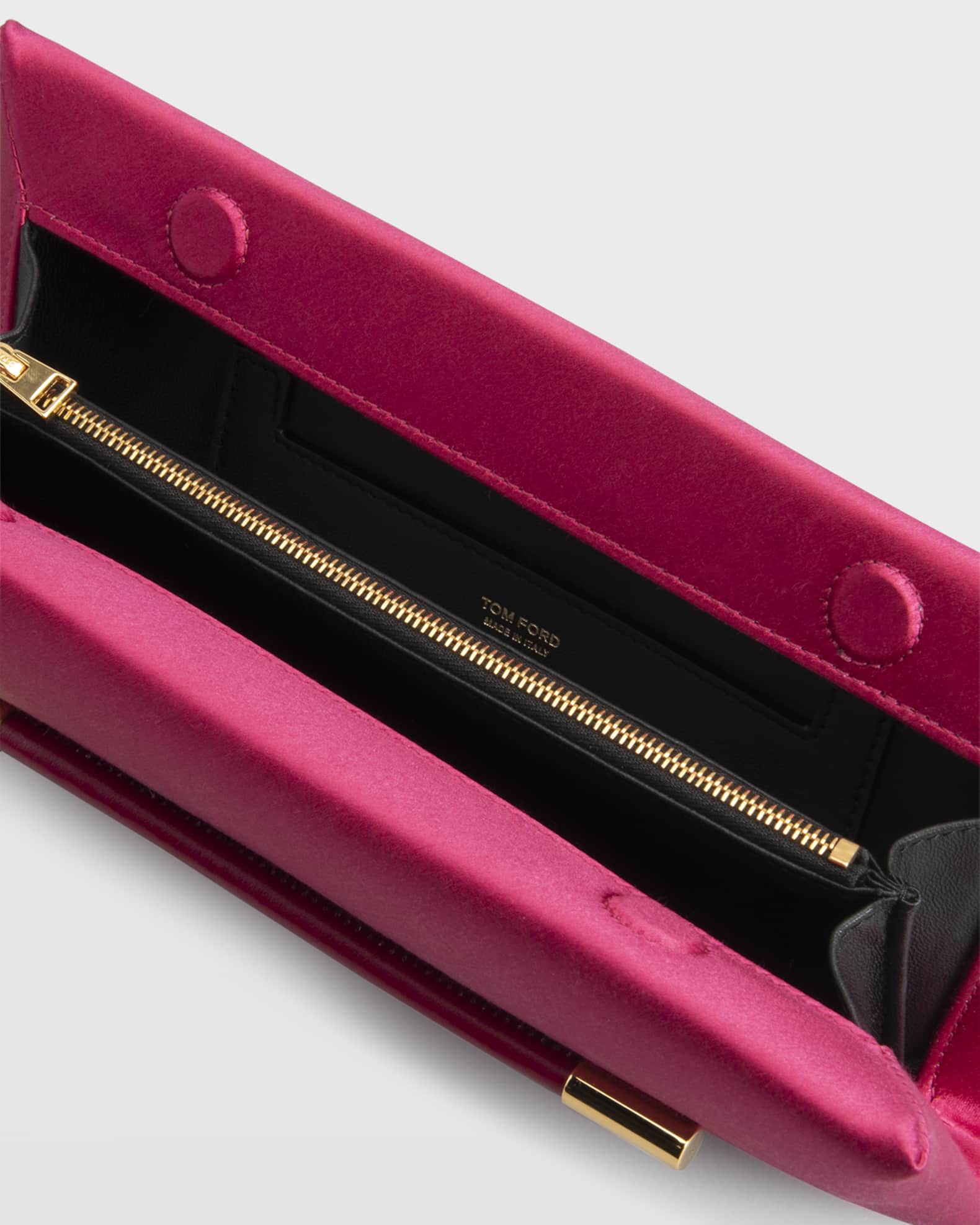 TOM FORD Ava Satin Clutch Bag | Neiman Marcus