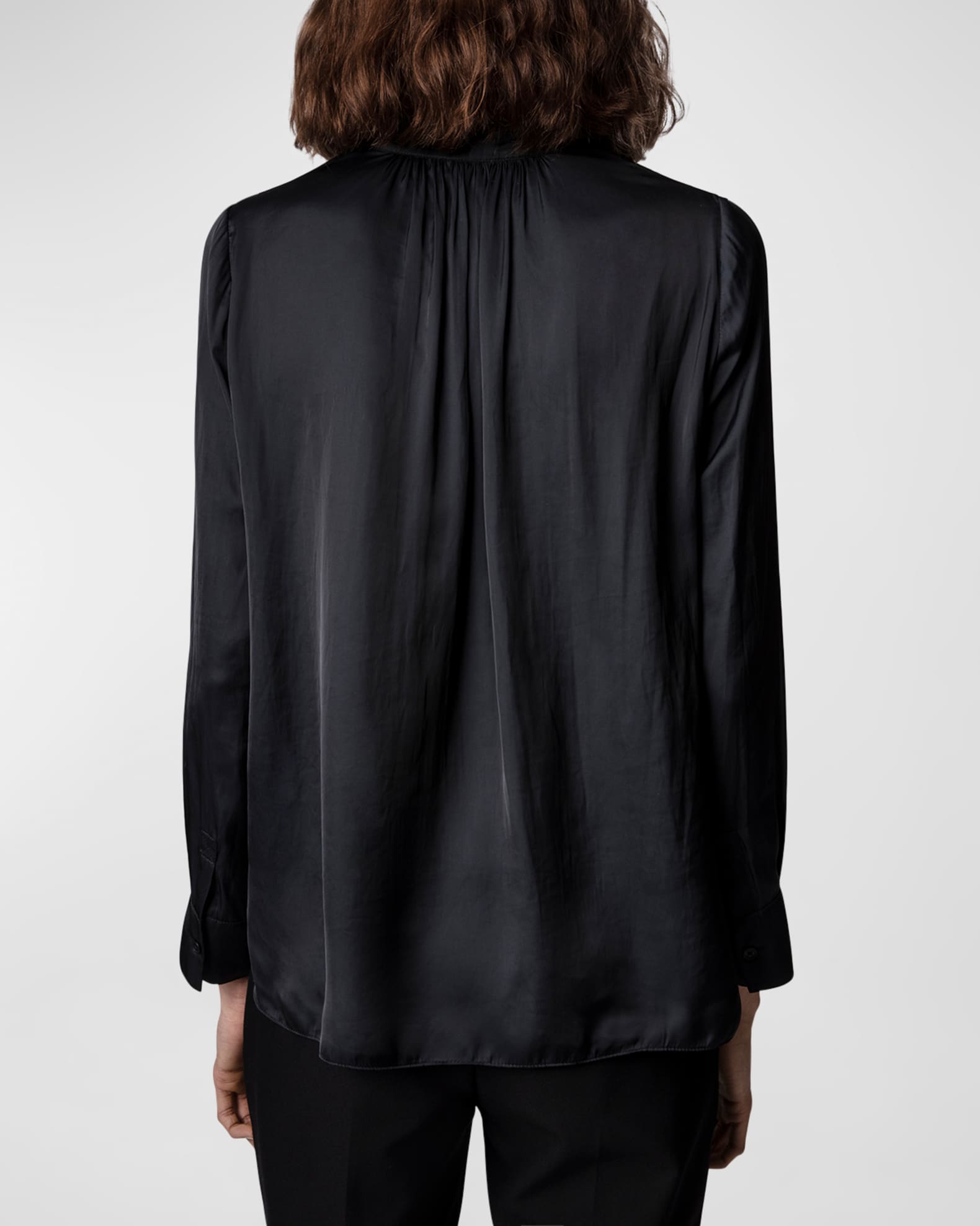 Zadig & Voltaire Tink Satin Blouse | Neiman Marcus