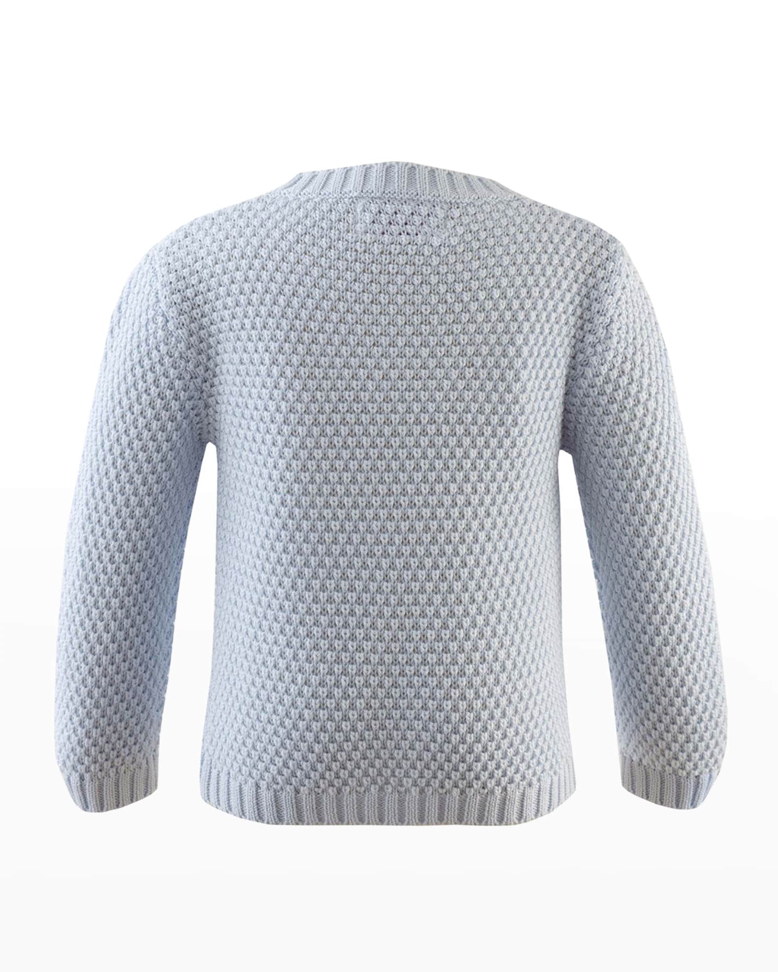 Rachel Riley Boy's Moss Stitch Ribbed Cardigan, Size 1M-2T | Neiman Marcus