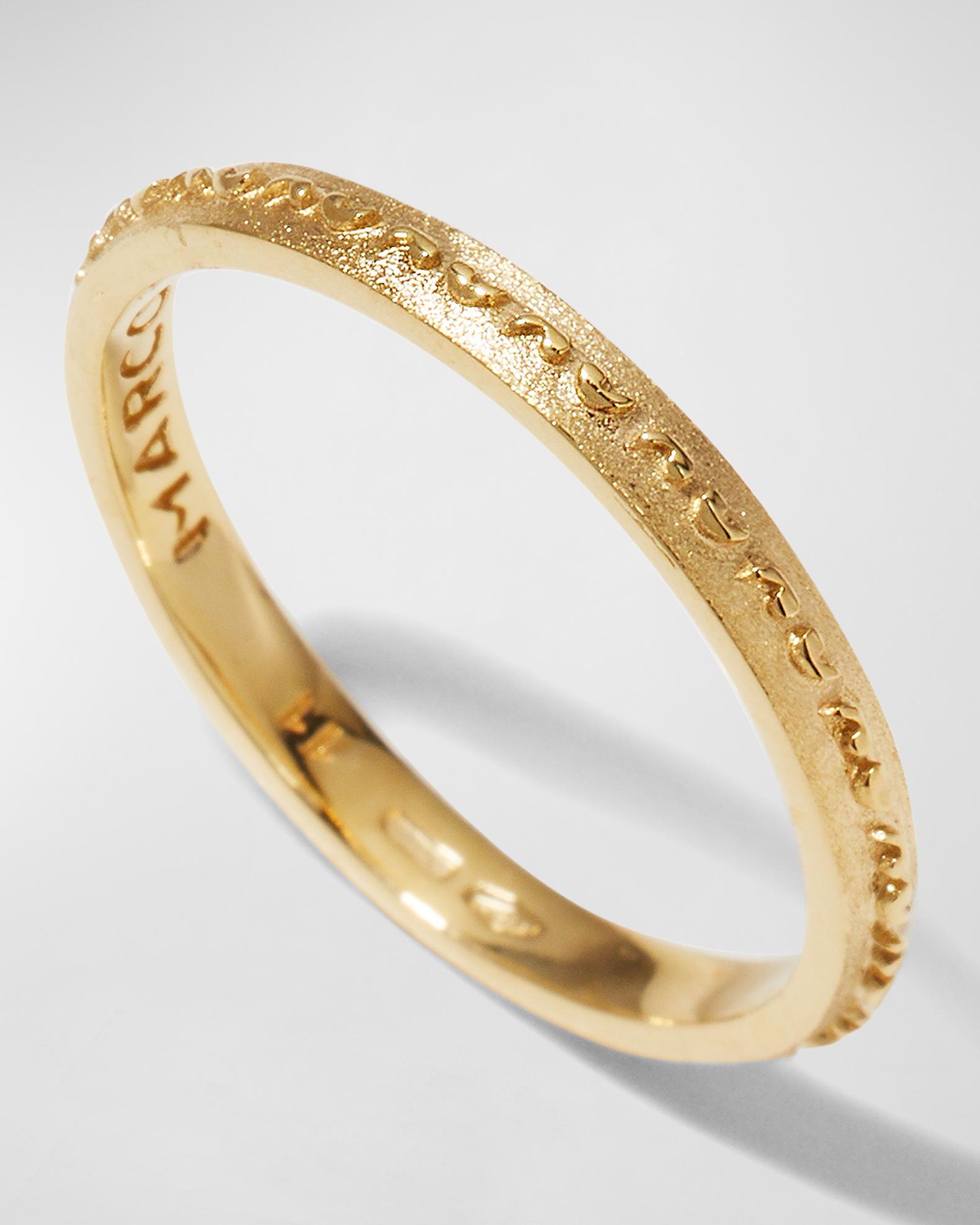 Marco Dal Maso Men's Yellow Gold Icon Slim Eternity Band Ring | Neiman ...