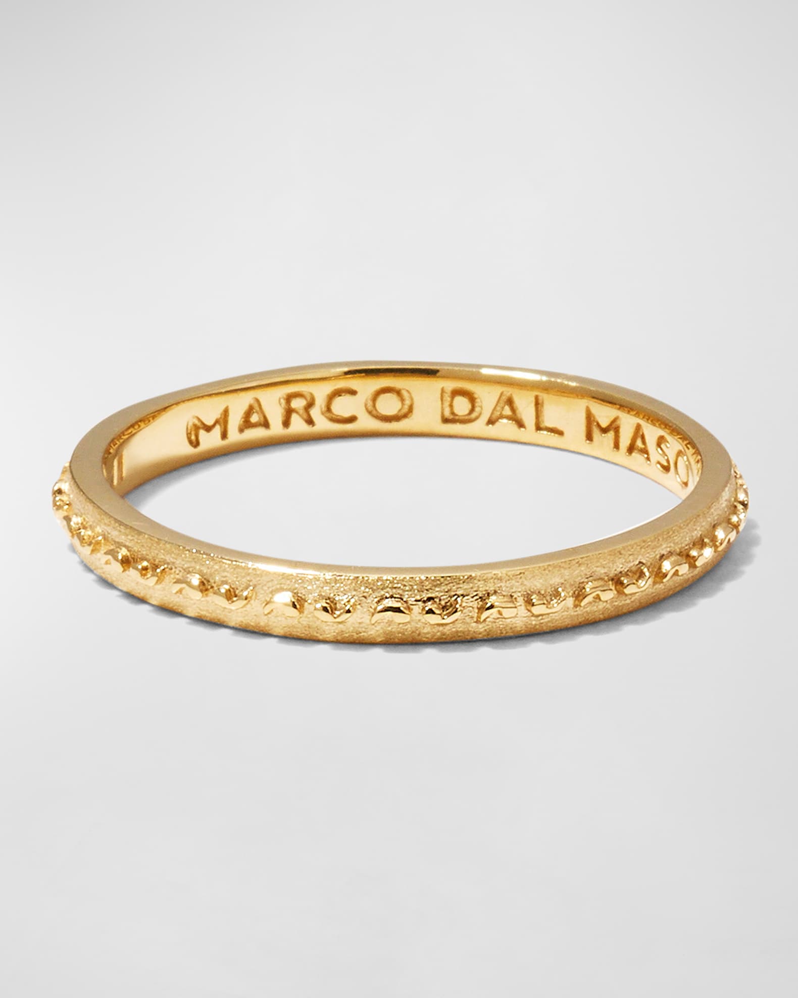 Marco Dal Maso Men's Yellow Gold Icon Slim Eternity Band Ring | Neiman ...