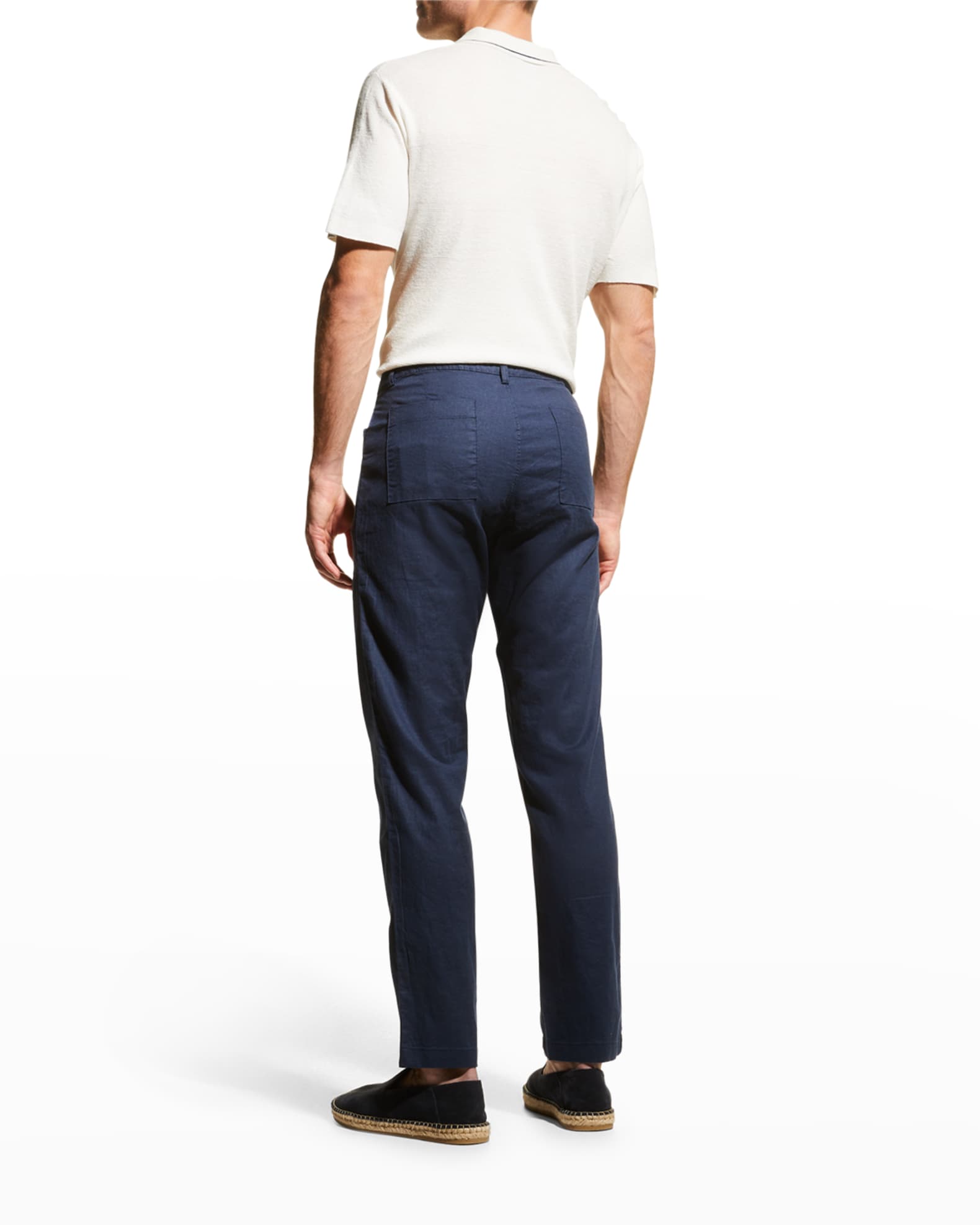 Onia Men's Stretch Linen Traveler Pants | Neiman Marcus