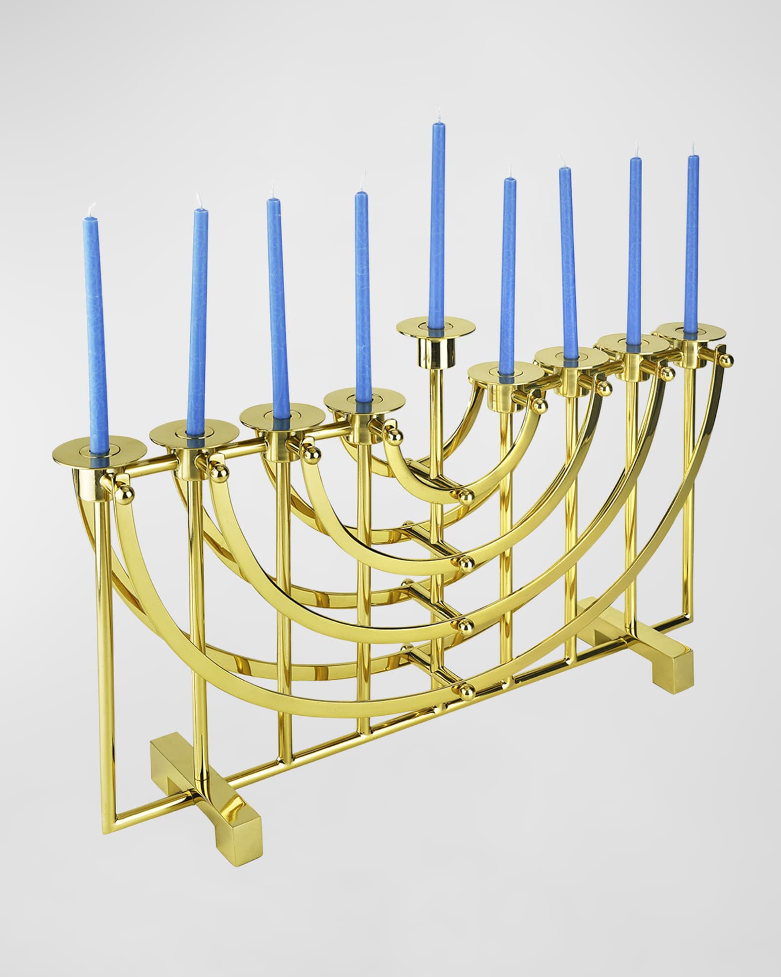 Ricci Silversmith Nickel Hanukkah Menorah | Neiman Marcus