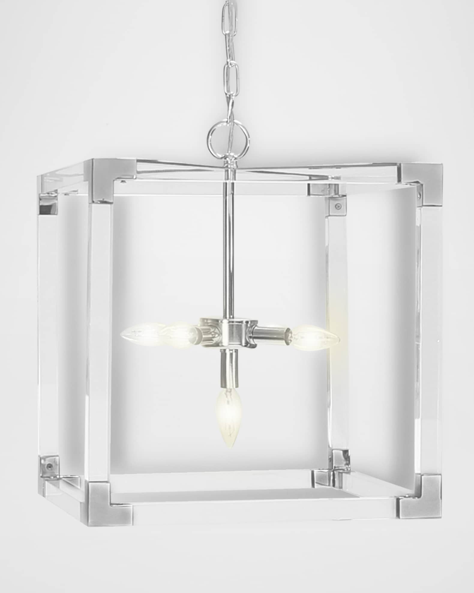 Worlds Away Eli 16" Square Chandelier | Neiman Marcus