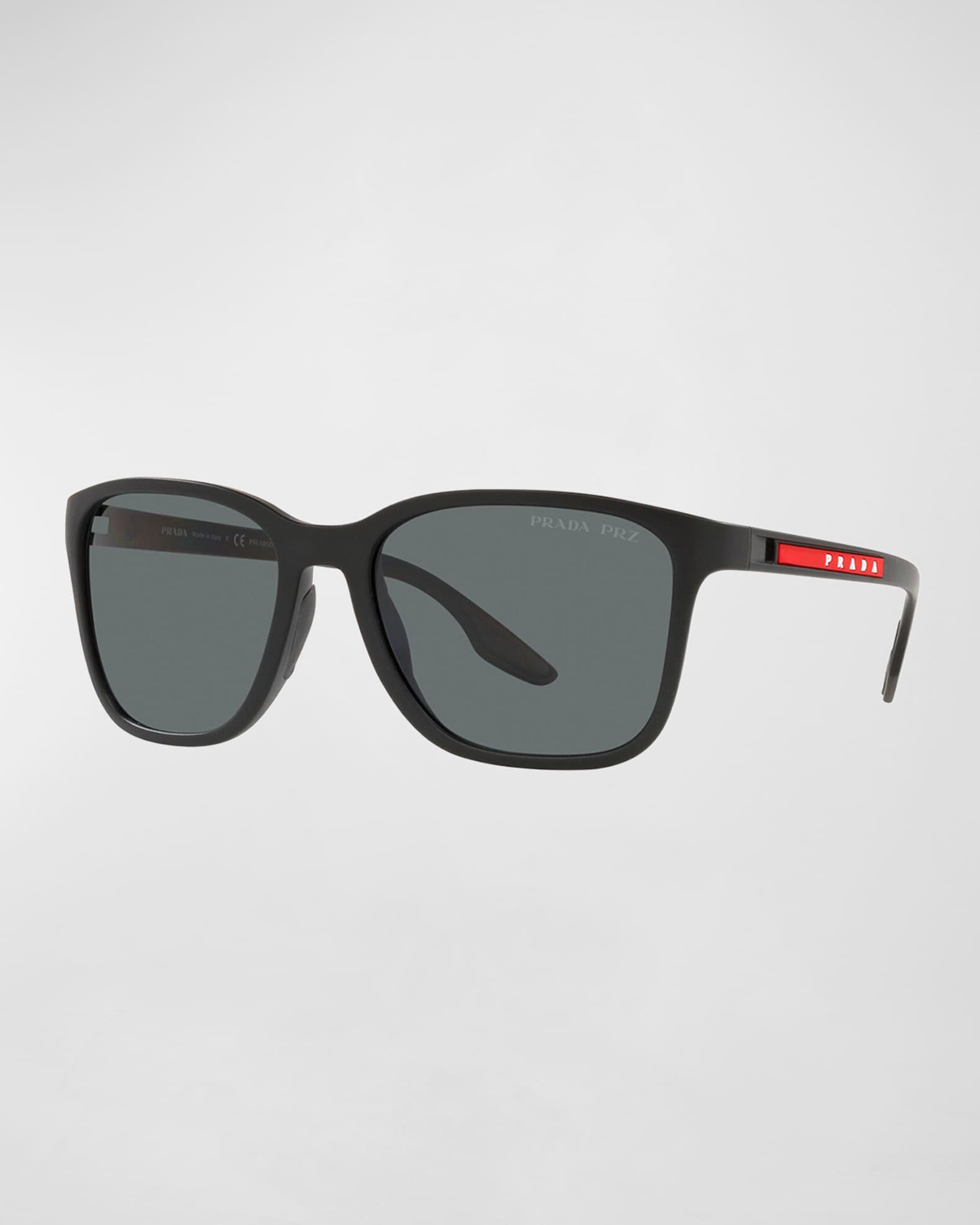 Prada Sport Men's Polarized Rectangle Logo Sunglasses | Neiman Marcus