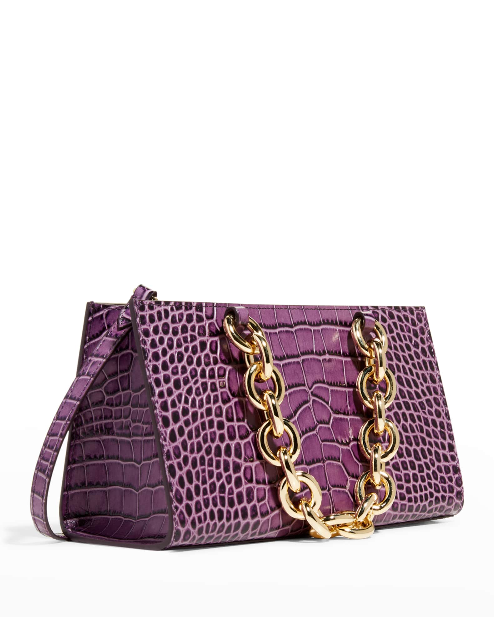 L'Afshar Gaia Large Chain-Handle Bag | Neiman Marcus