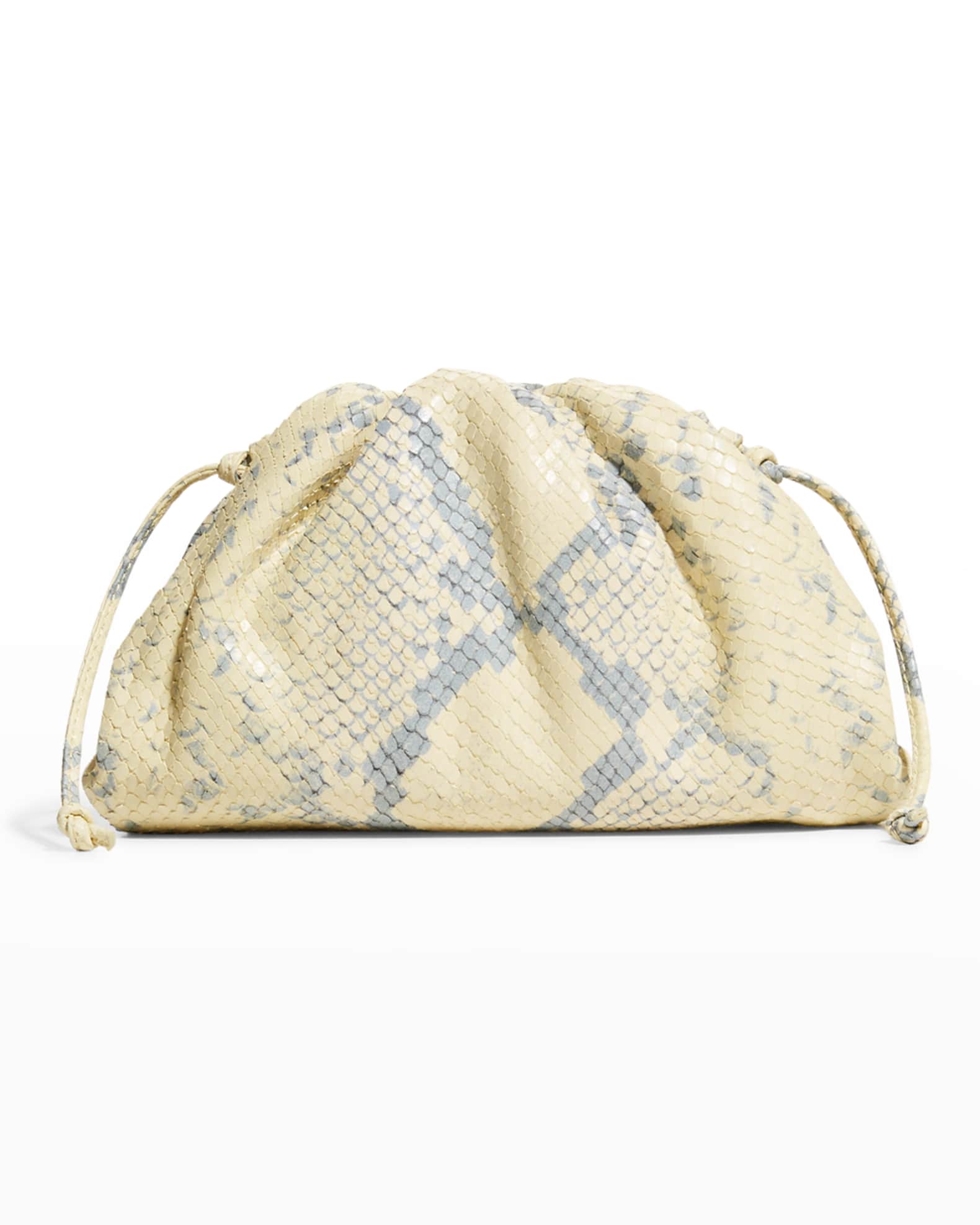 Bottega Veneta Mini Python-Print Pouch Crossbody Bag | Neiman Marcus