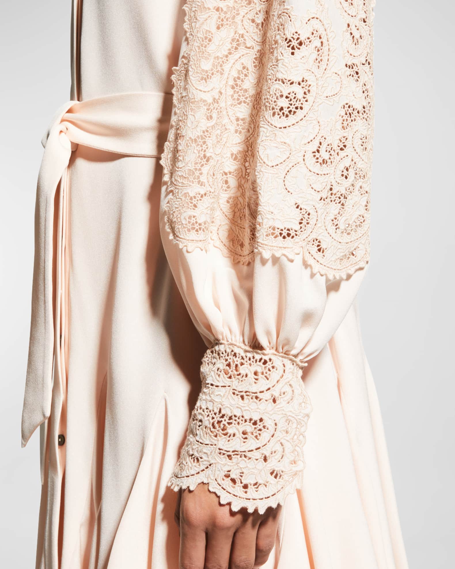 Kobi Halperin Adrienne Lace Long-Sleeve Dress | Neiman Marcus