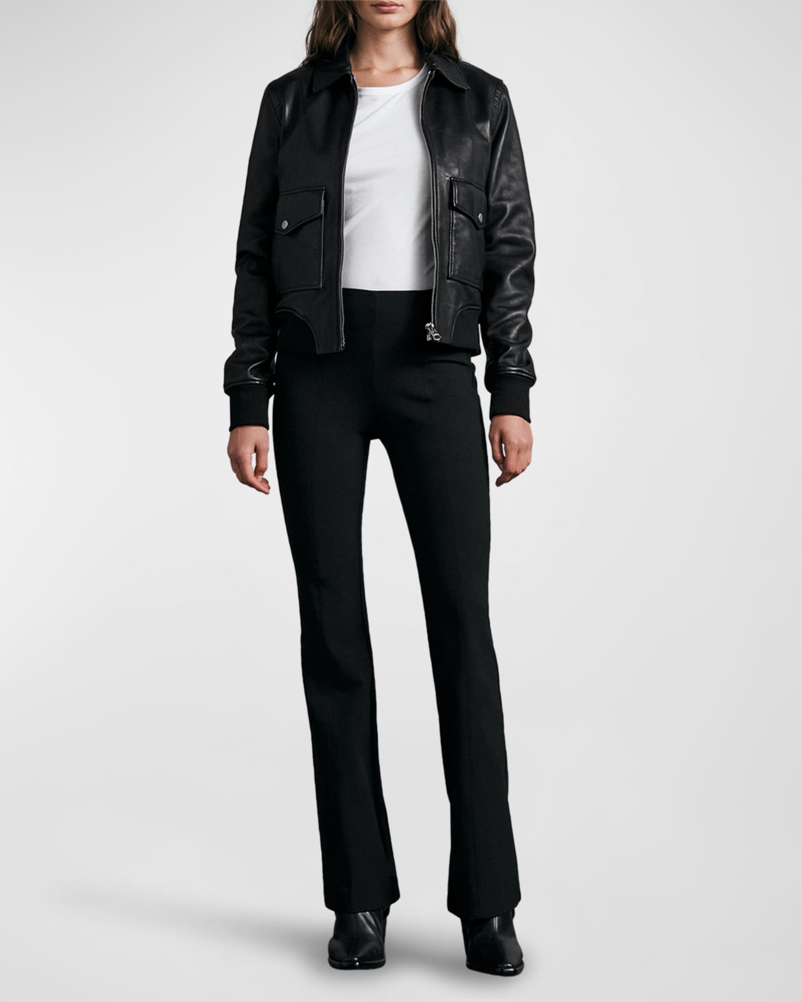 Rag & Bone Simone Flare Cropped Pants | Neiman Marcus
