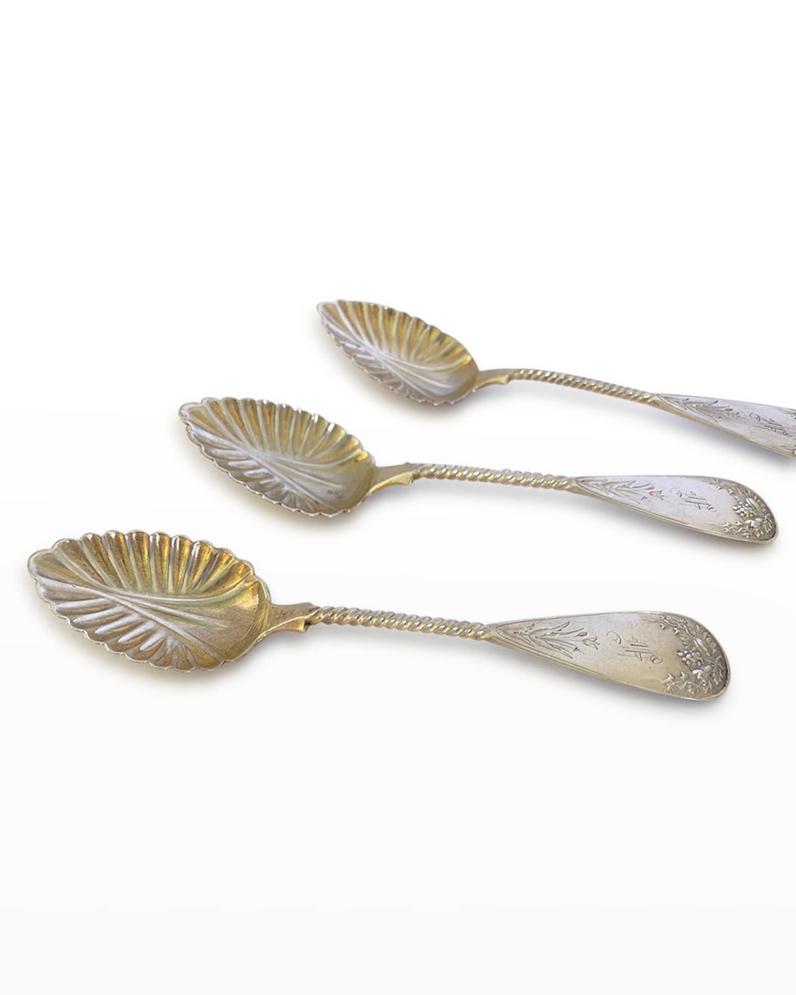 Devonia Antiques 19th Century Tiffany Sterling Twist Handle Spoons, Set ...