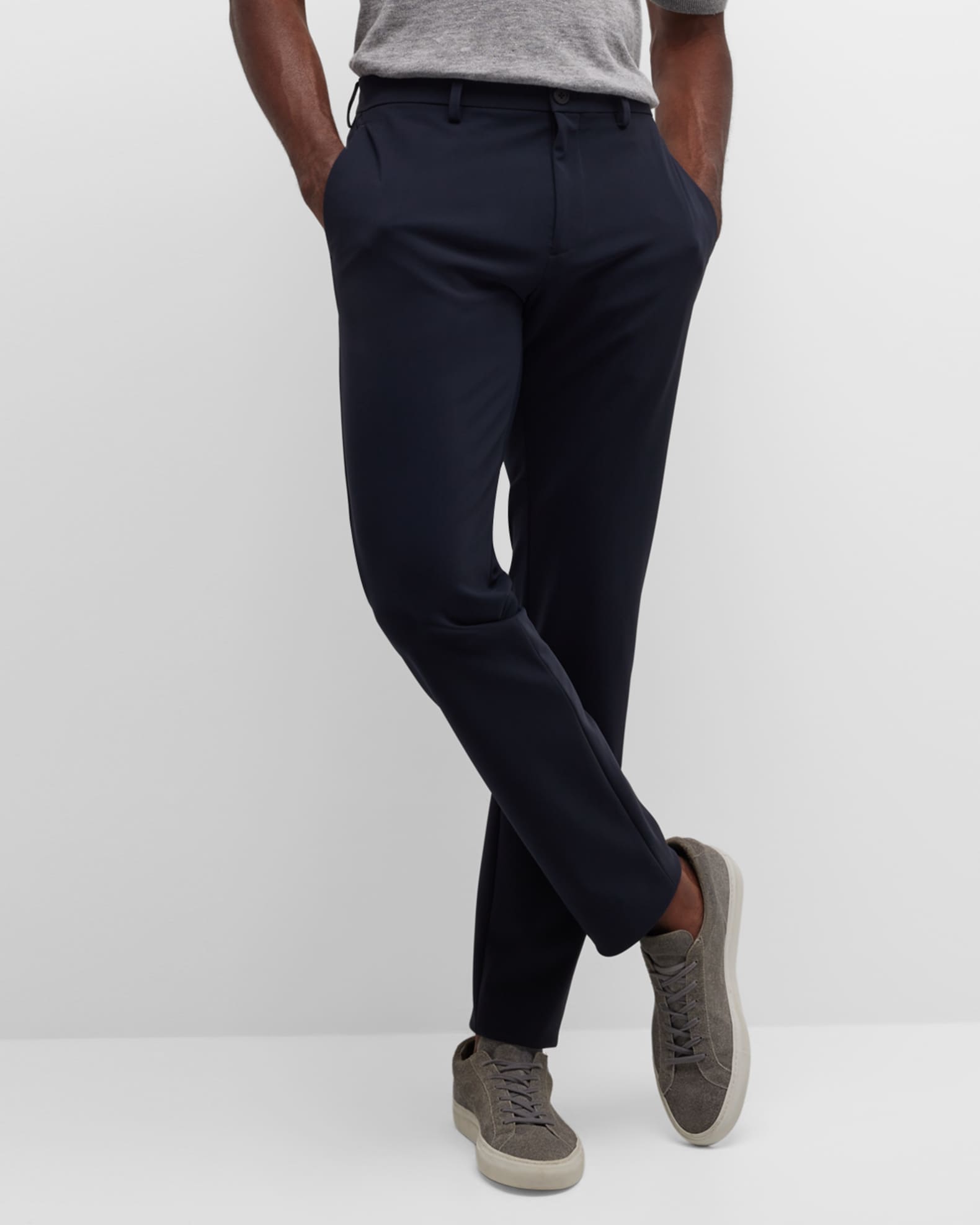 Theory Men's Zaine Precision Ponte Slim-Straight Chino-Style Pants ...