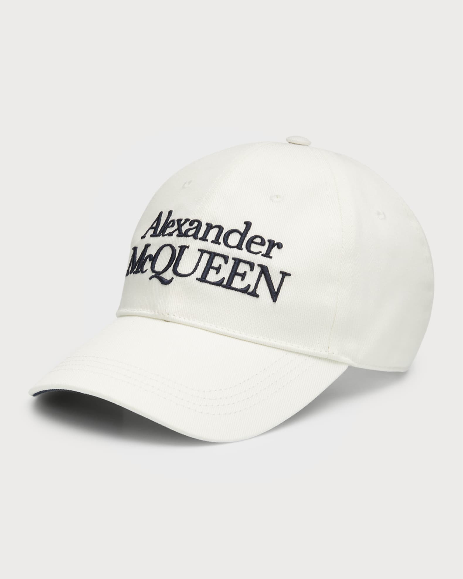 Alexander McQueen Men's Stacked Logo Baseball Hat | Neiman Marcus