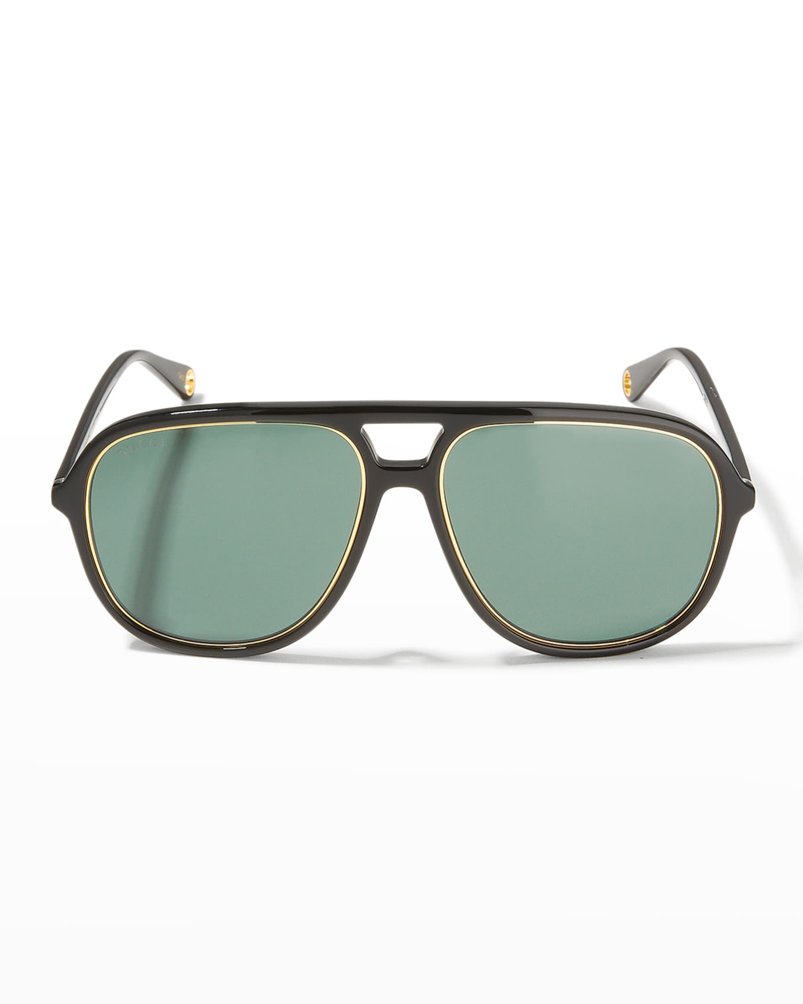Gucci Acetate & Metal Aviator Sunglasses | Neiman Marcus