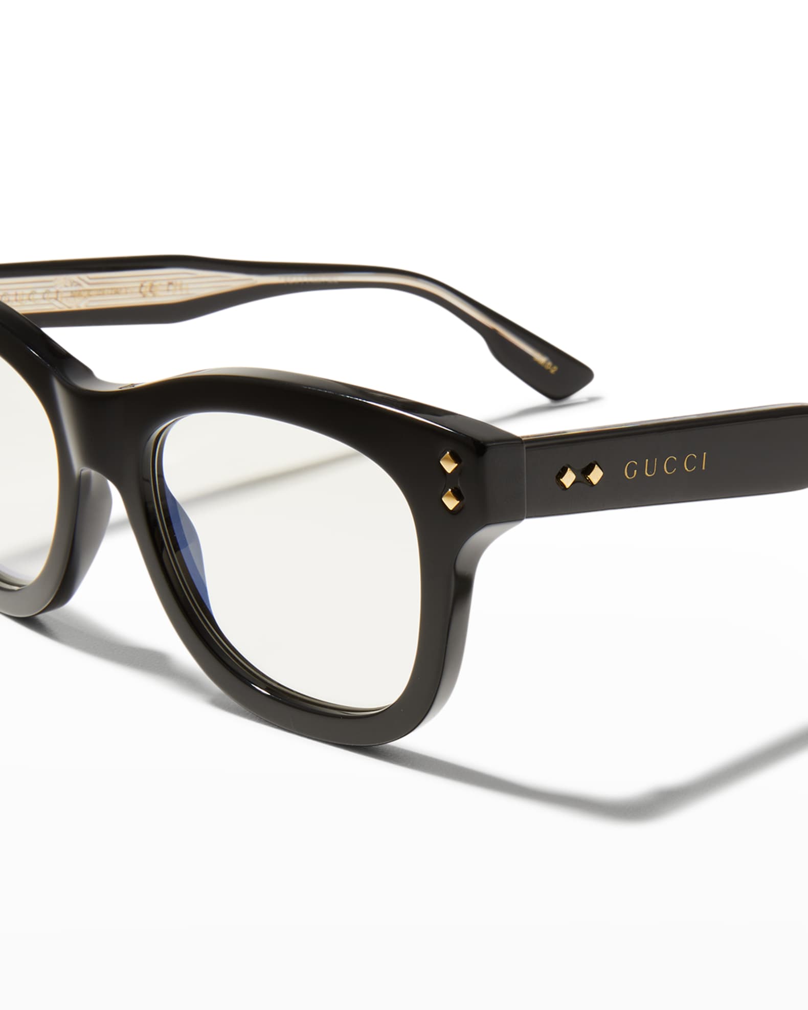 Gucci Photochromic Rectangle Acetate Sunglasses | Neiman Marcus