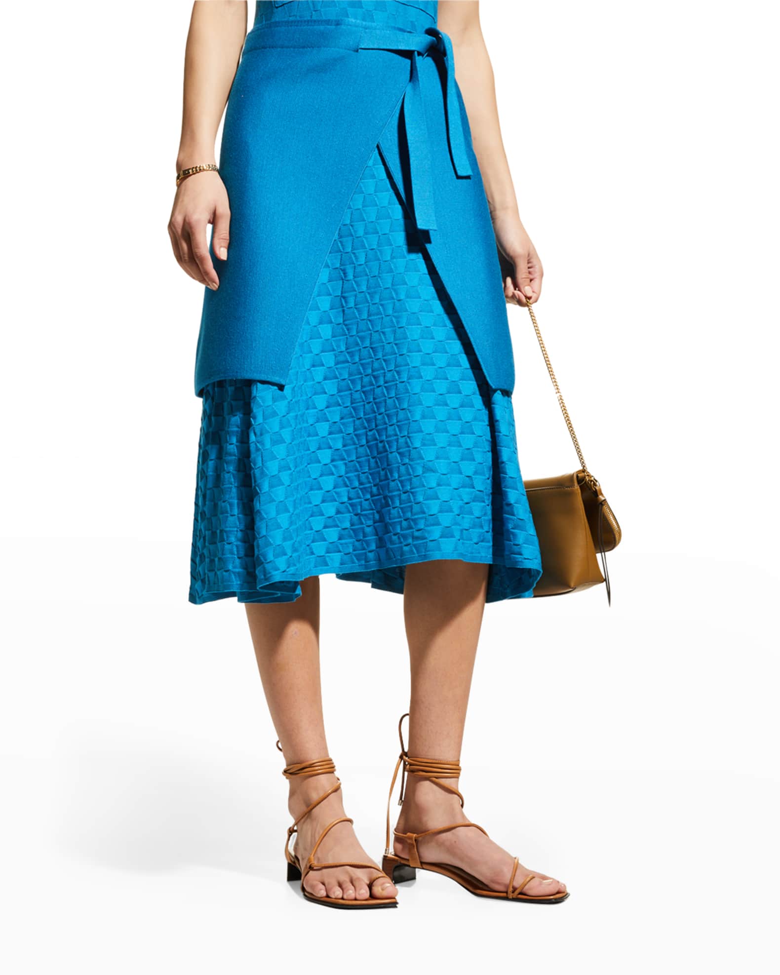 Akris Double-Weave Apron Wrap | Neiman Marcus