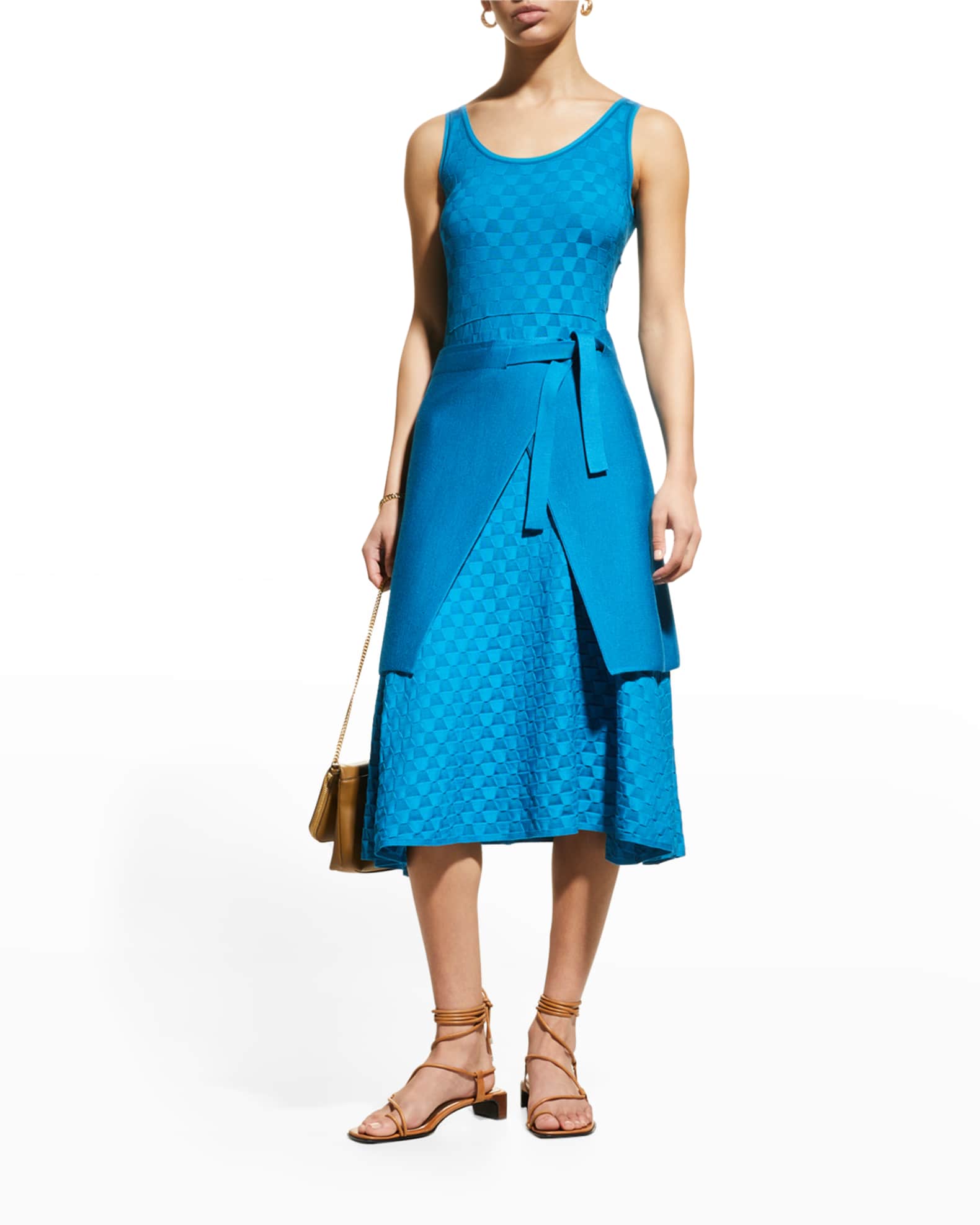 Akris Double-Weave Apron Wrap | Neiman Marcus