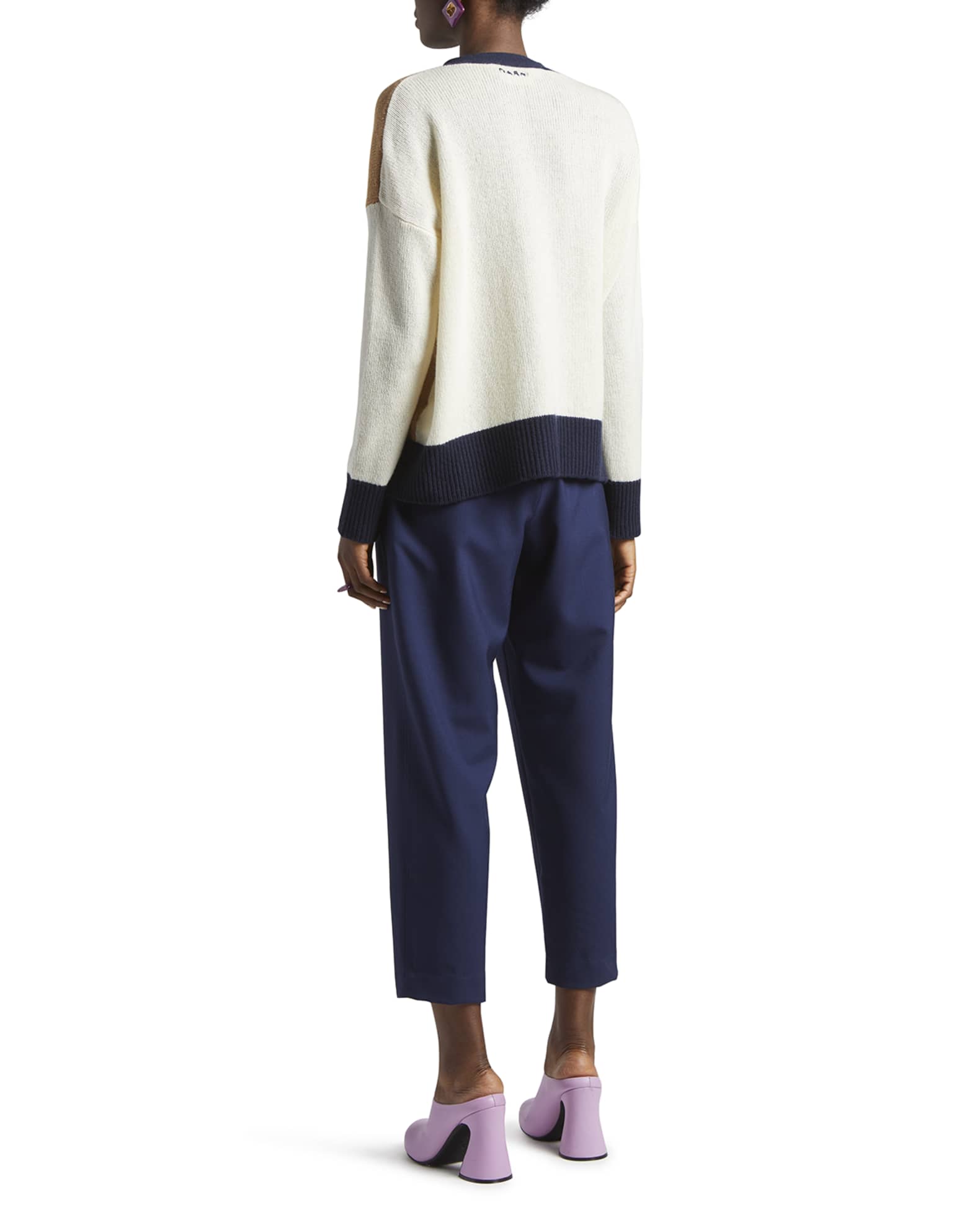 Marni Colorblock Cashmere Cardigan | Neiman Marcus
