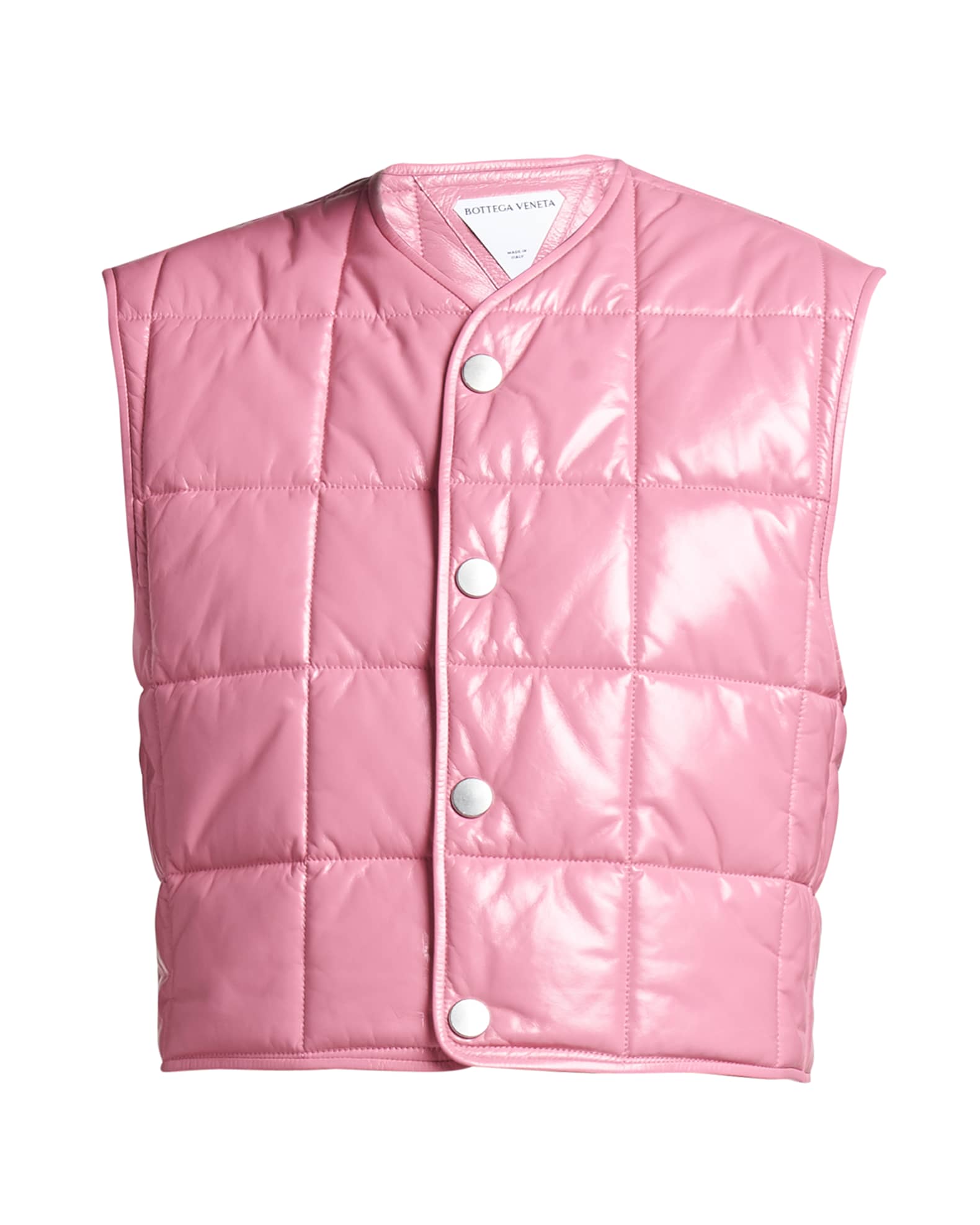 Bottega Veneta Cropped Leather Vest | Neiman Marcus