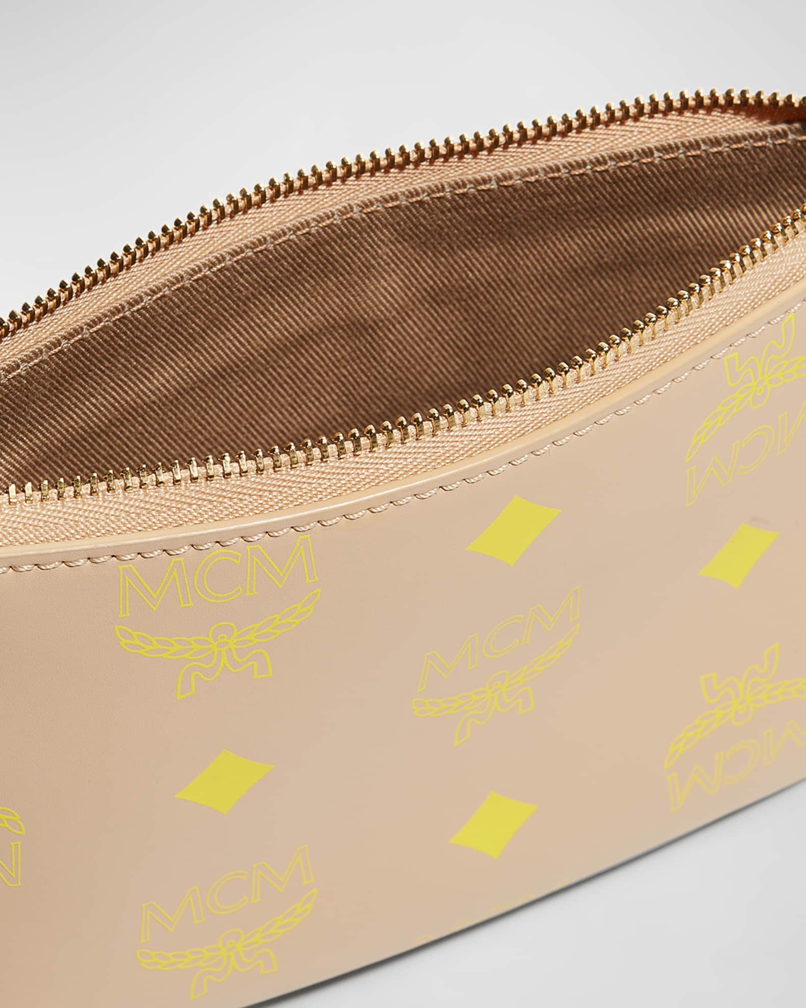 MCM Mini Color Splash Logo Pouch Chain Shoulder Bag | Neiman Marcus