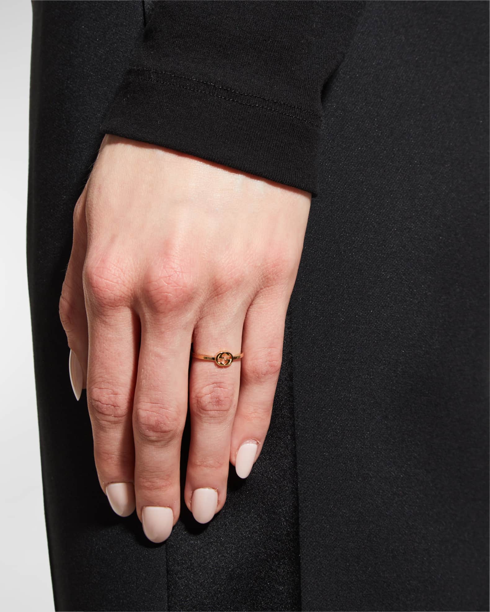 Gucci Gold Interlocking-G Ring | Neiman Marcus