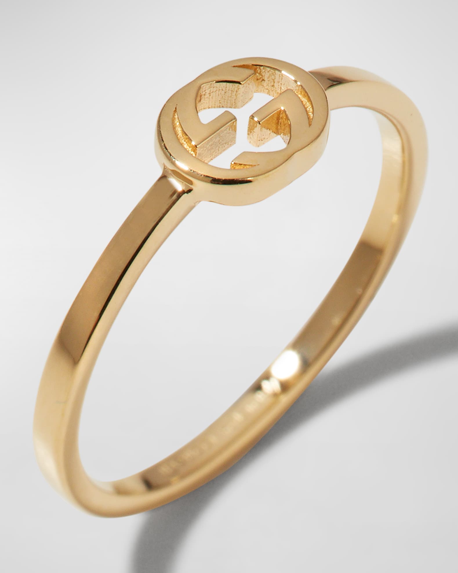 Gucci Gold Interlocking-G Ring | Neiman Marcus