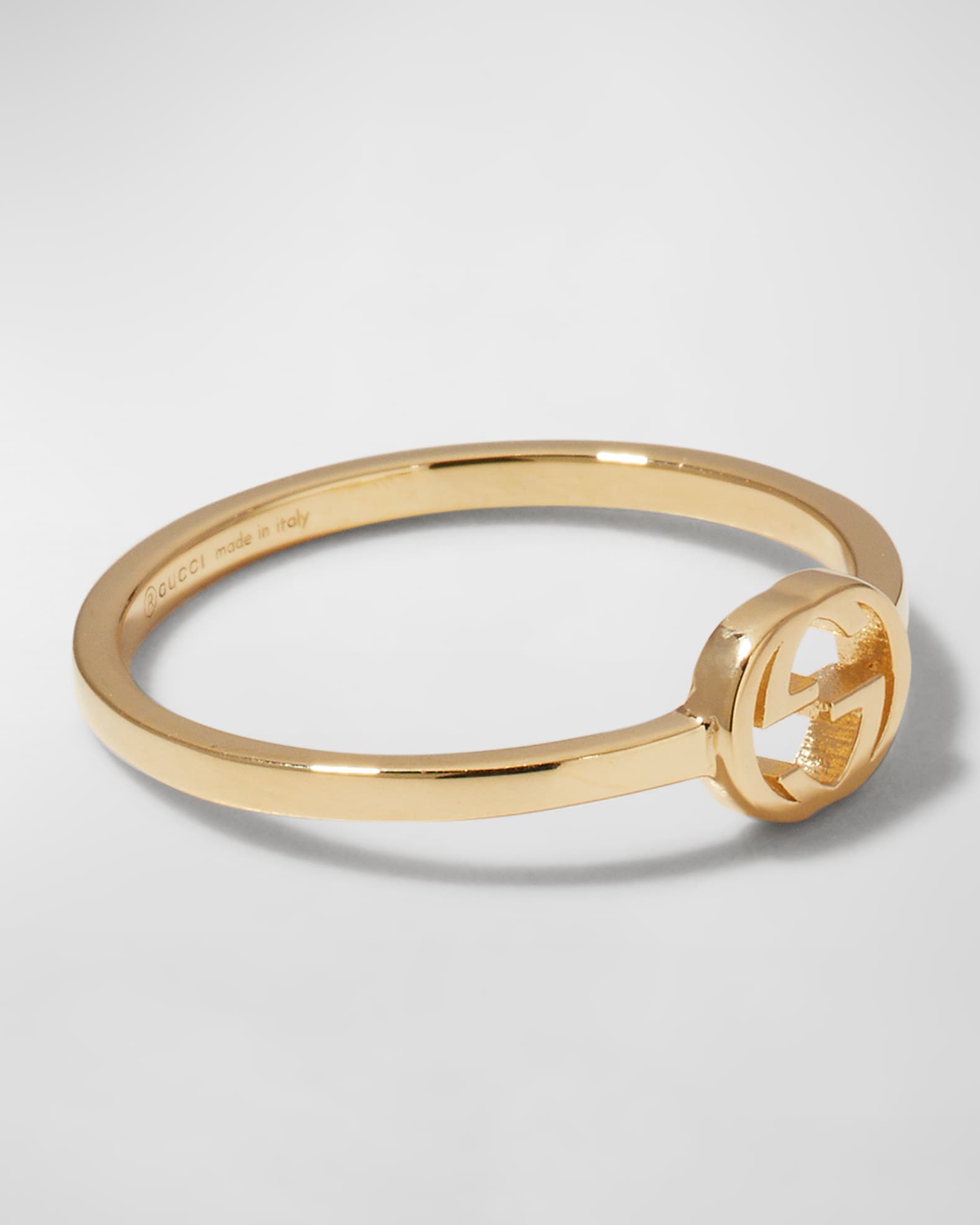 Gucci Gold Interlocking-G Ring | Neiman Marcus
