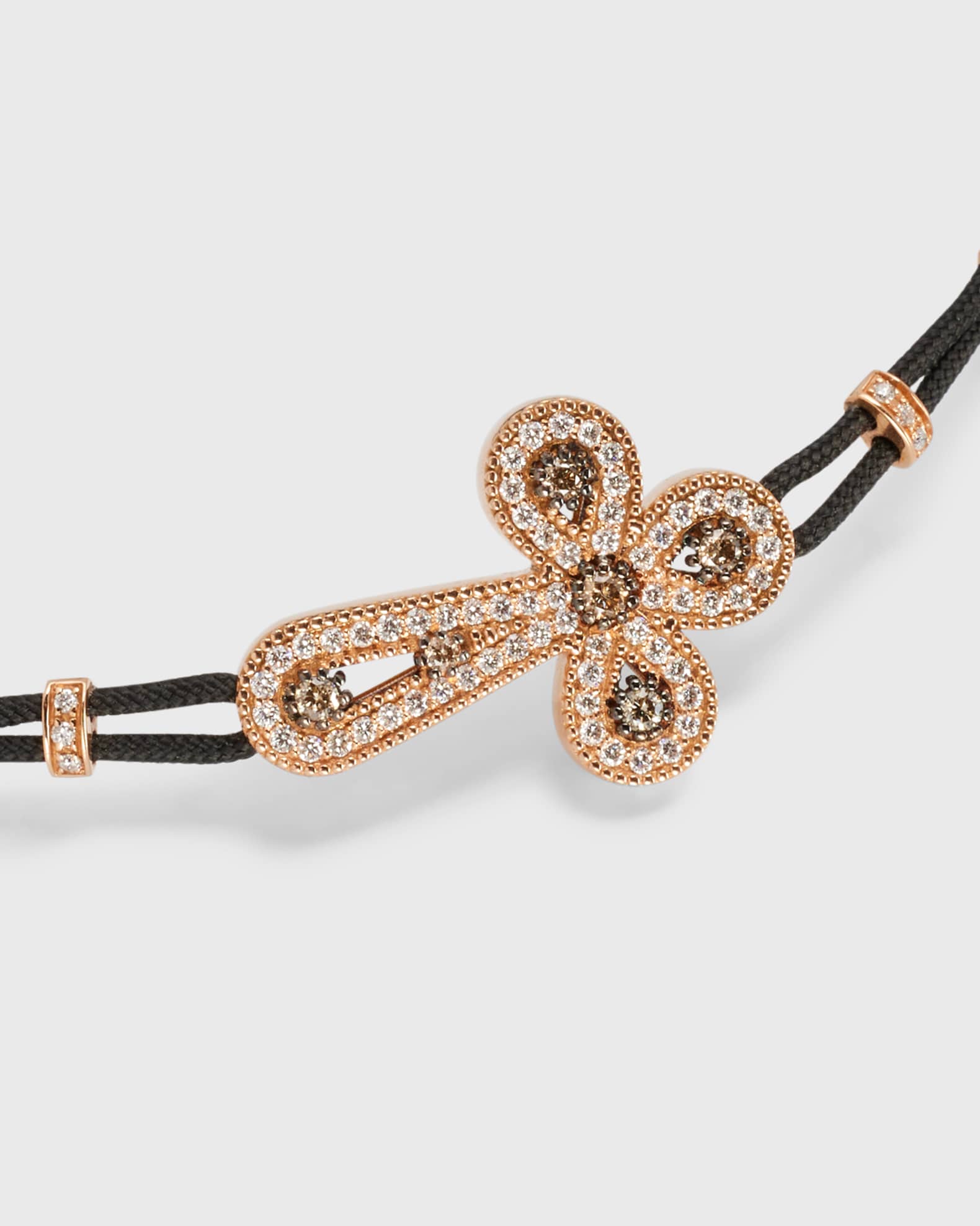 Pippo Perez Cross White and Brown Diamond Bracelet | Neiman Marcus