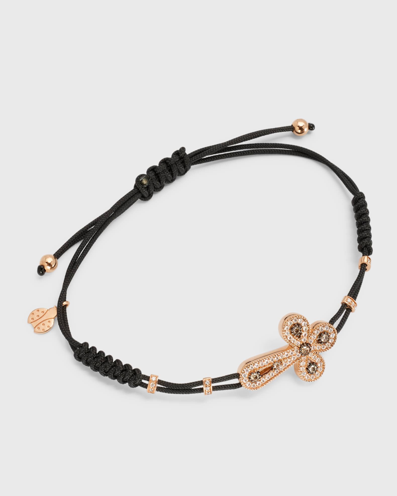 Pippo Perez Cross White and Brown Diamond Bracelet | Neiman Marcus