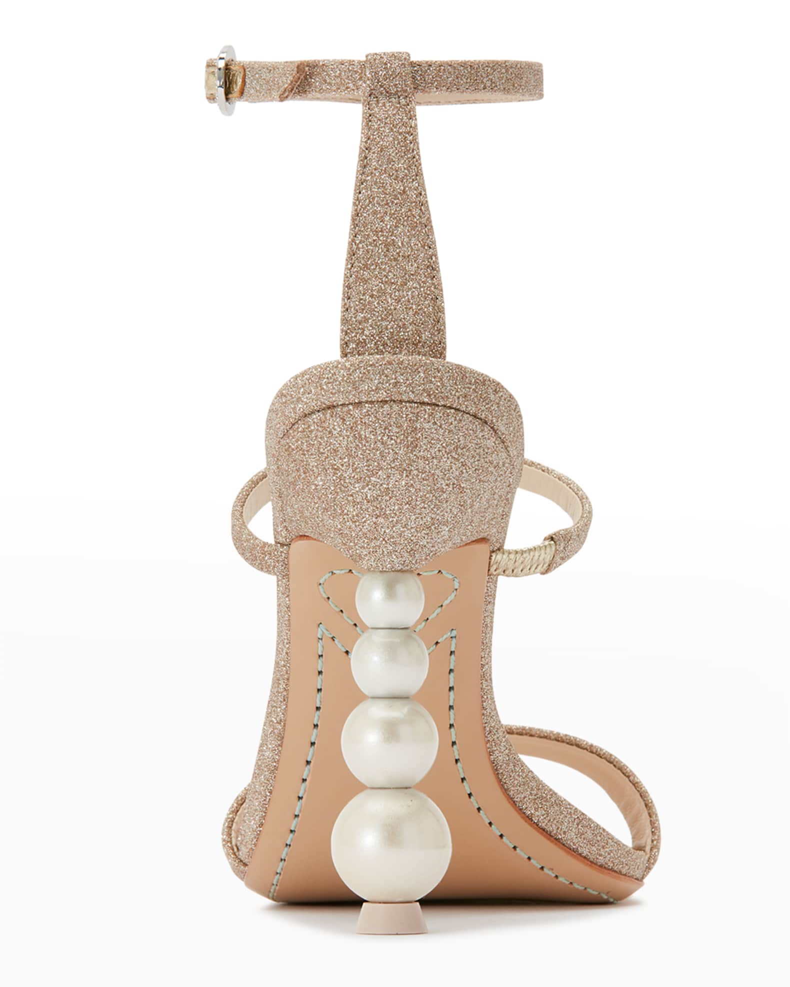 Sophia Webster Rosalind Crystal Sphere-Heel Glitter Sandals | Neiman Marcus