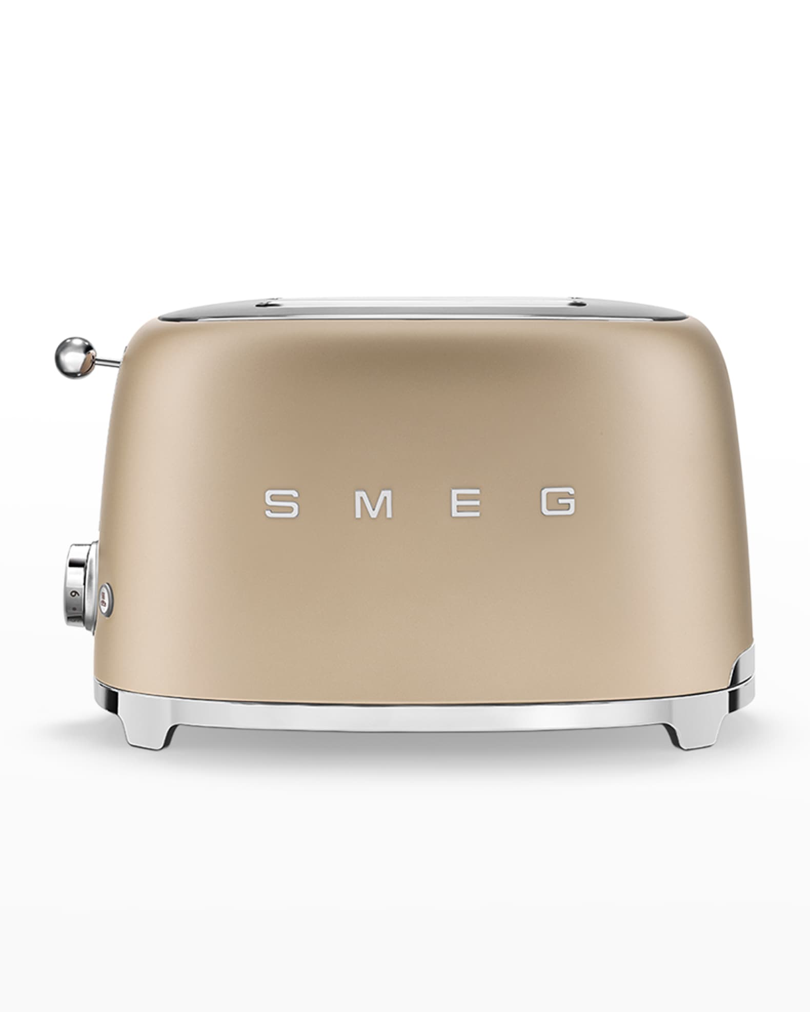 Smeg Two-Slice Toaster, Matte Champagne | Neiman Marcus