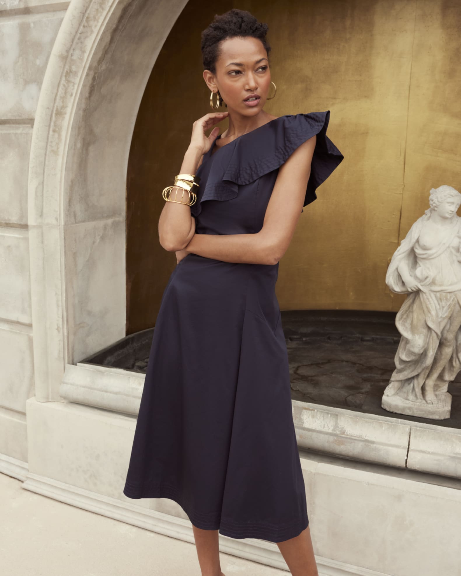 Veronica Beard Beilla One-Shoulder Dress | Neiman Marcus