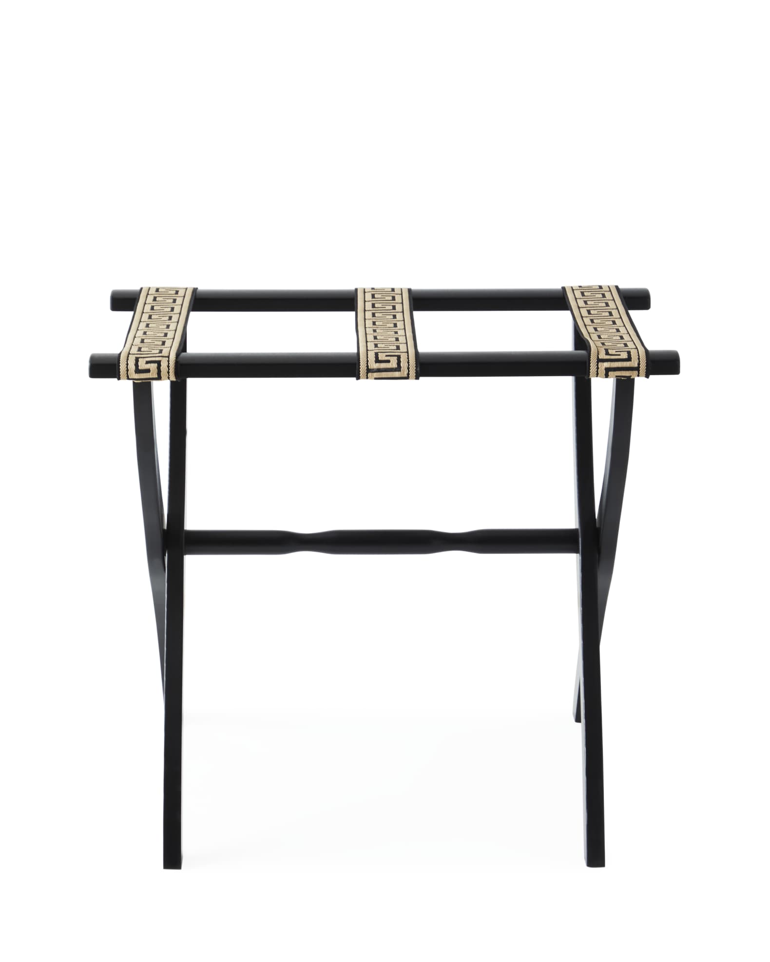 Gate House Furniture Greek Key Straps Luggage Rack | Neiman Marcus