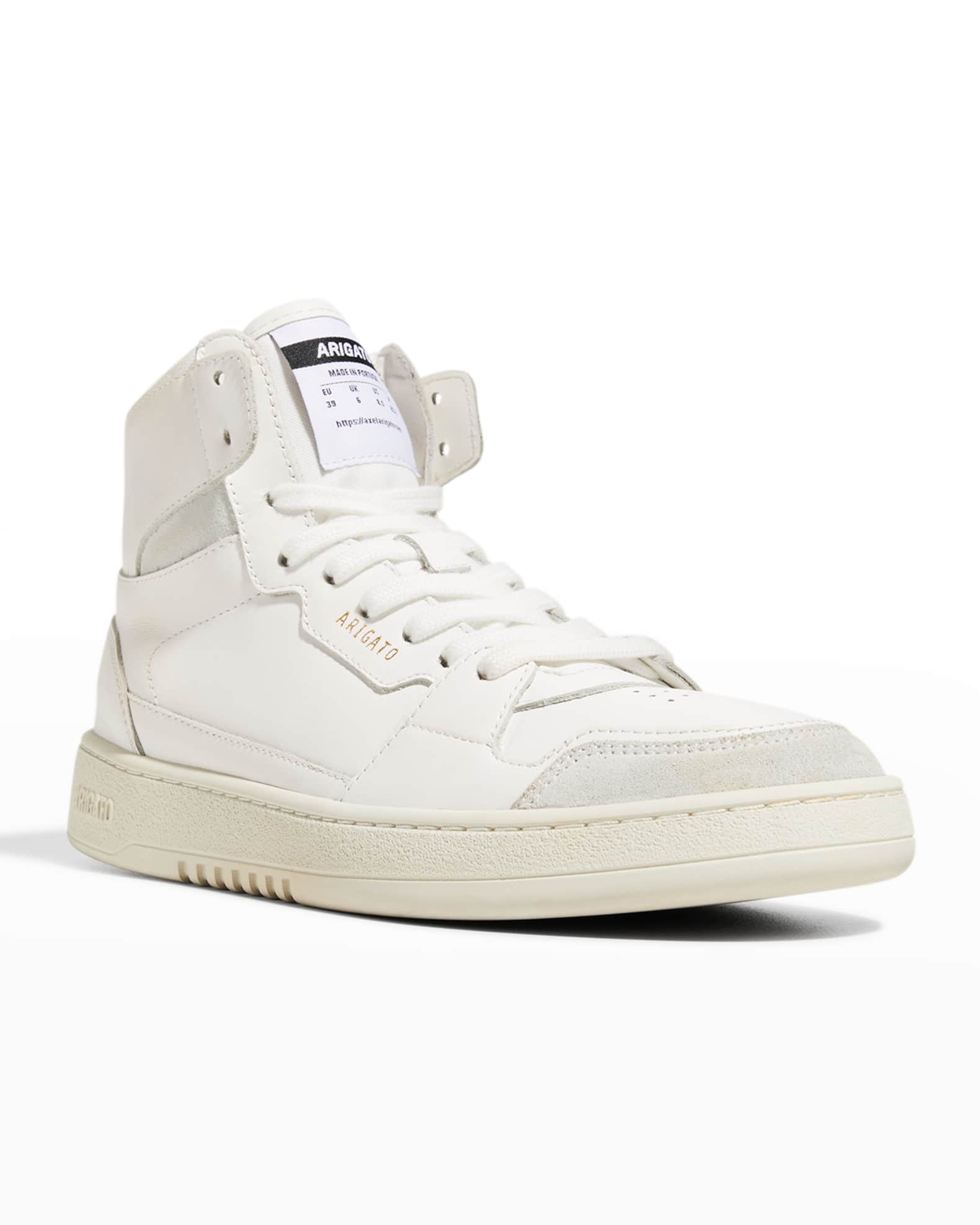 Axel Arigato Dice Mixed Leather High-Top Sneakers | Neiman Marcus